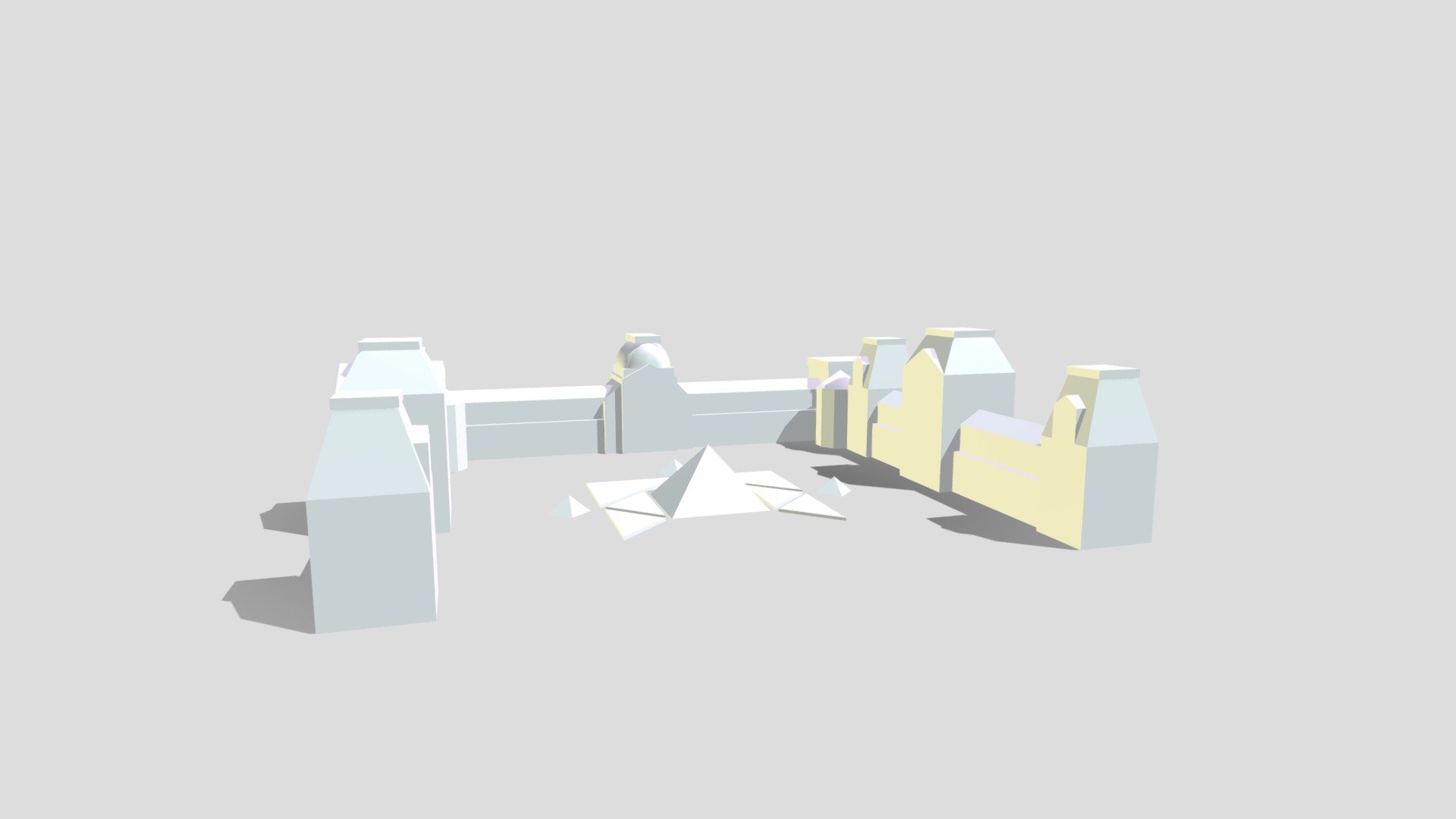 Environment Block- Louvre - Download Free 3D model by Cayla Compton ...