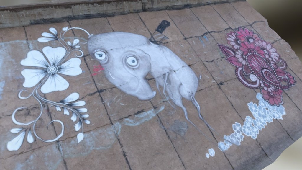 Strange Knife In Creature Mural - 3D model by NickNaglich [1b2b71f ...
