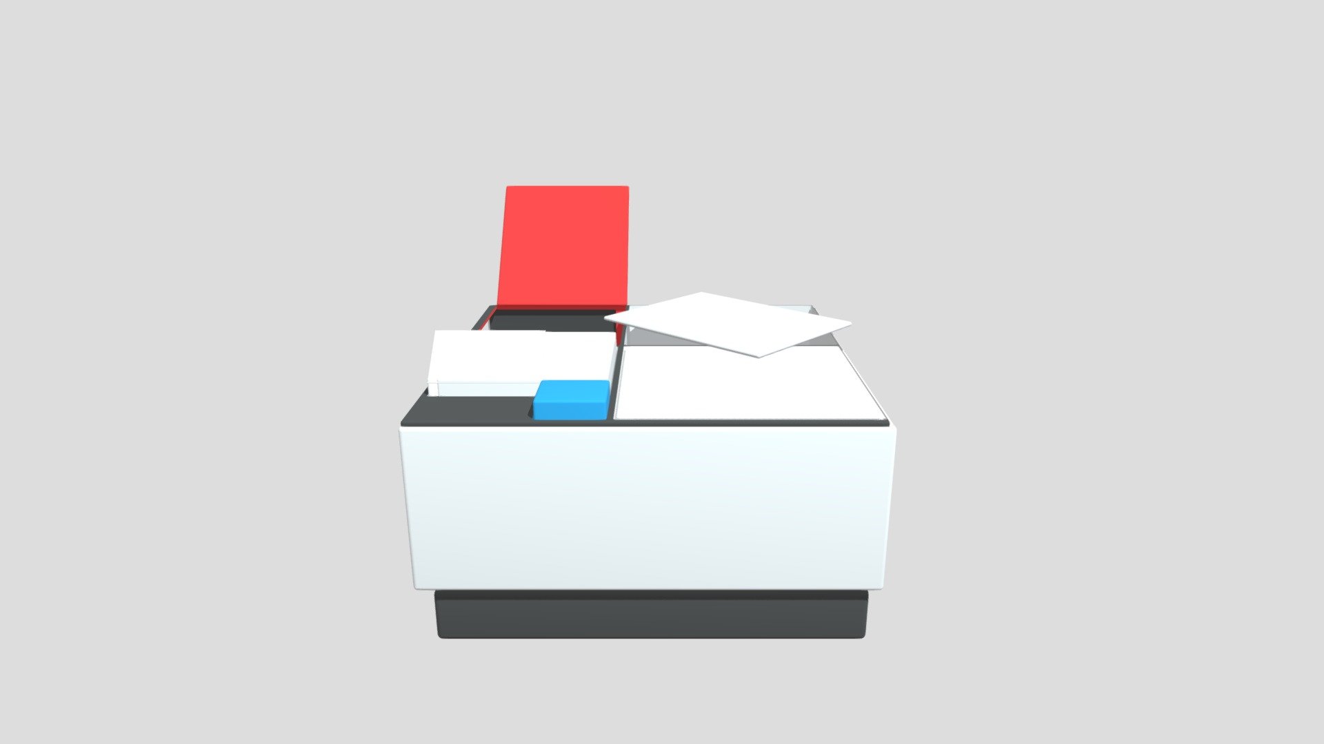 Mondrian Table - 3D model by jortsanjuan [1b2b804] - Sketchfab