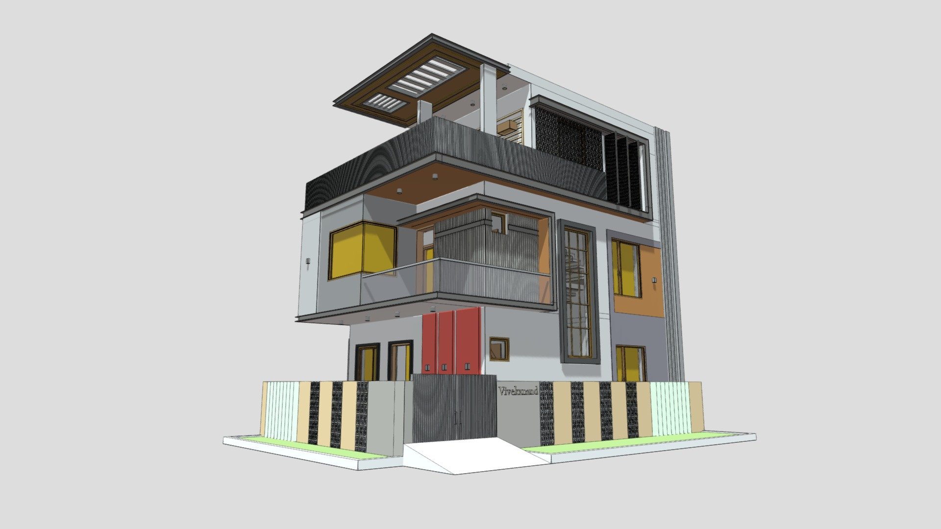 25x40 Corner Plot - 3D model by niteshs9291 [1b2e781] - Sketchfab