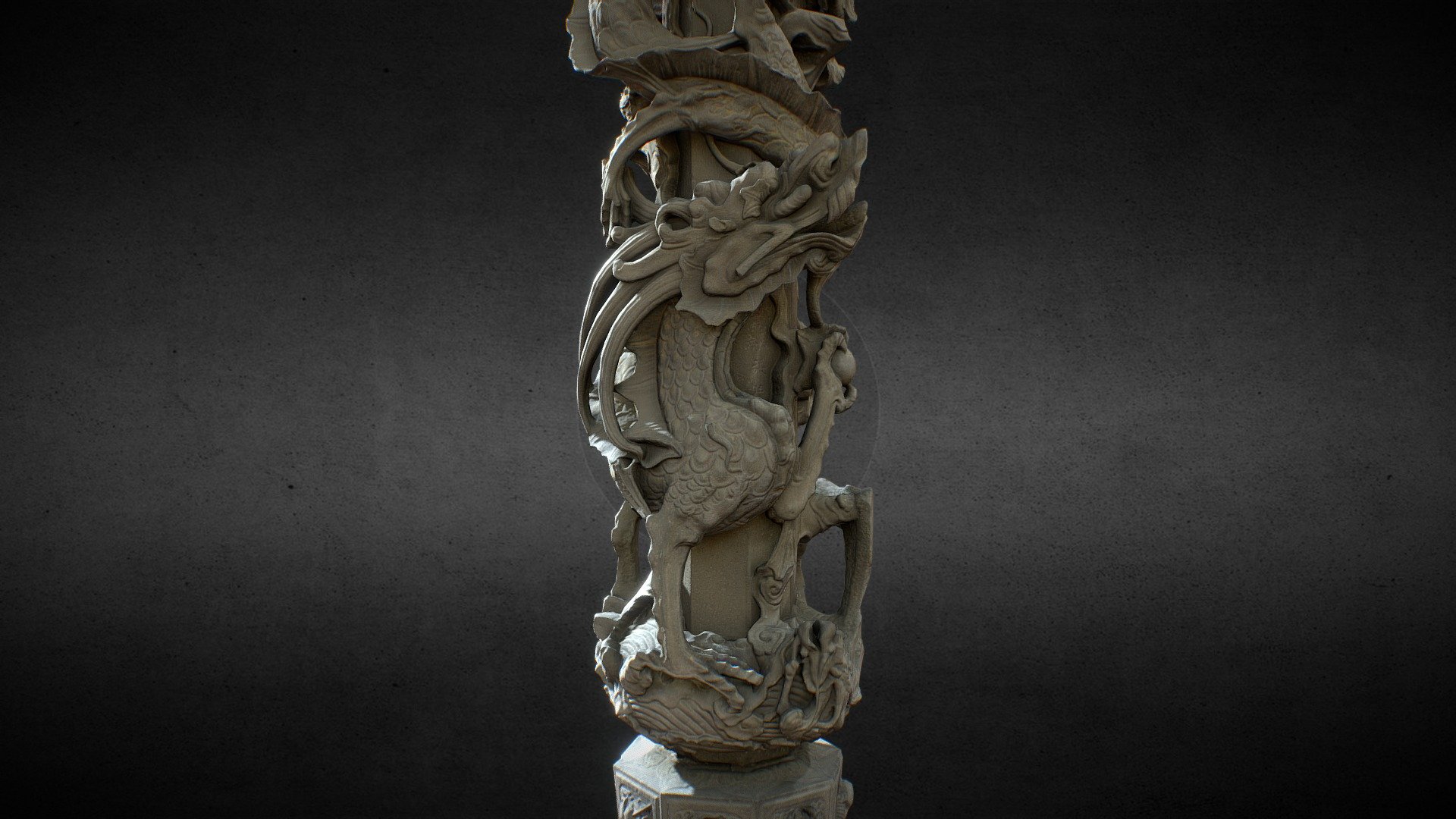 Dragon Column-03 竹南中港慈裕宮 - Buy Royalty Free 3D model by Kevin Lai 賴昊君 ...