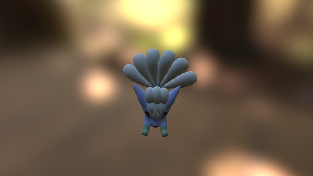 Blue Vulpix - 3D model by Norasya [1b31bc6] - Sketchfab