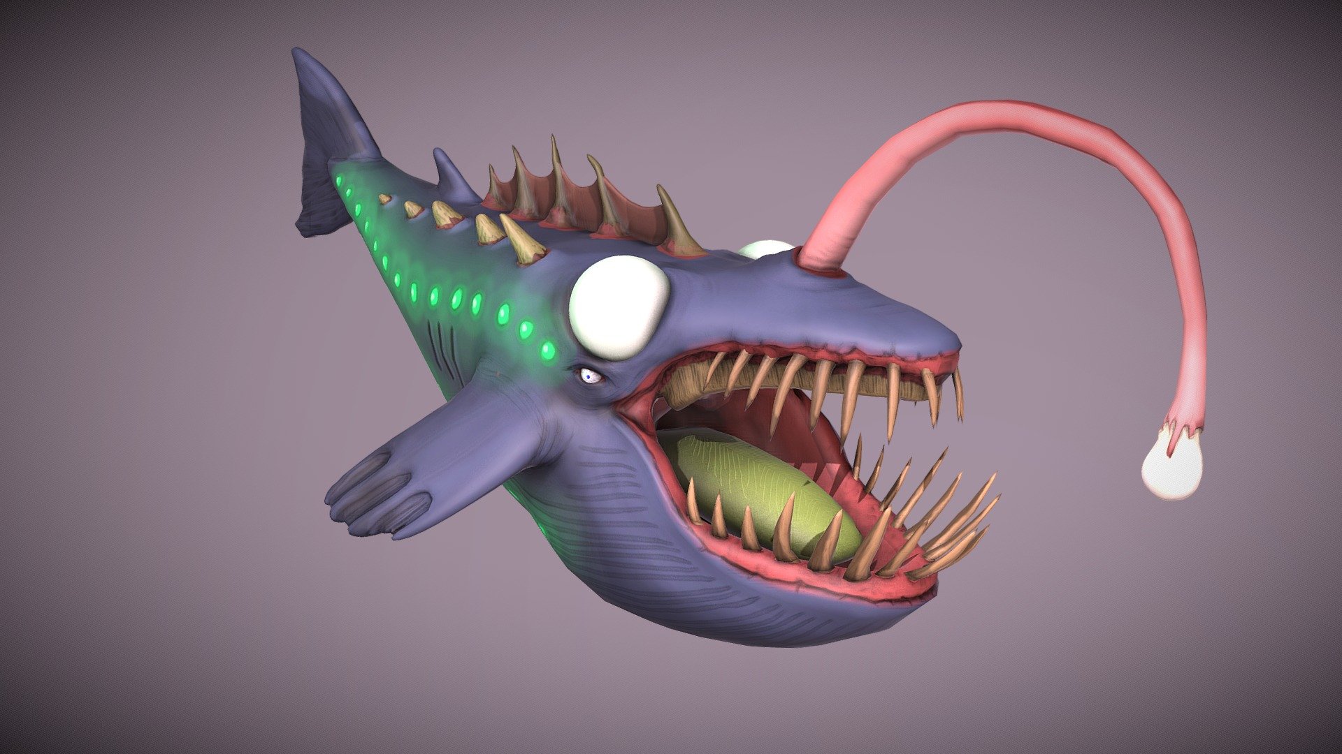 Angler Whale - 3D model by Tyler Jorgensen (@Mister3os) [1b33cbd ...