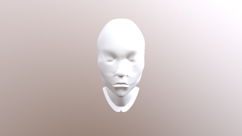Human Head - With Ears - 3D model by SaintOfTheDragons [1b349f7 ...