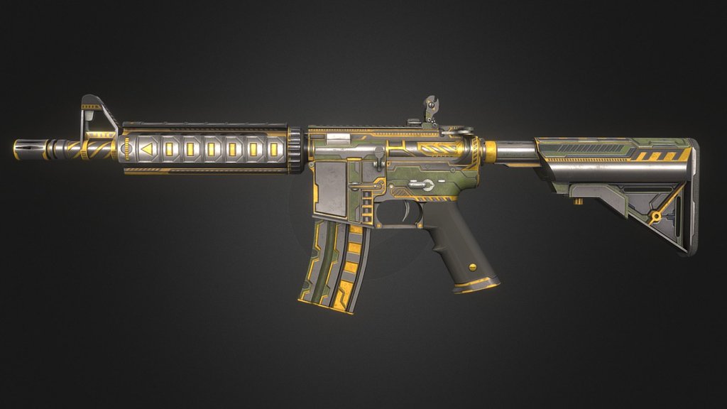 M4A4 - Iapetus - 3D model by xtab [1b354d2] - Sketchfab