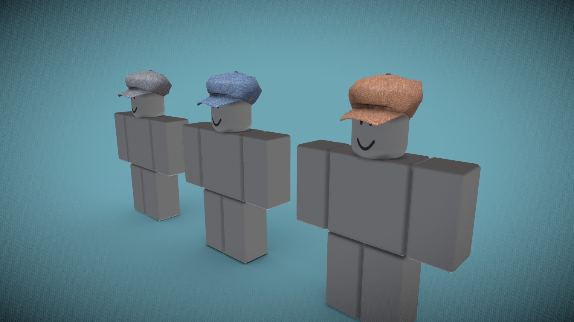 Newsboy Hat Showcase - 3D model by Yanni Serverius (@YanniServerius ...