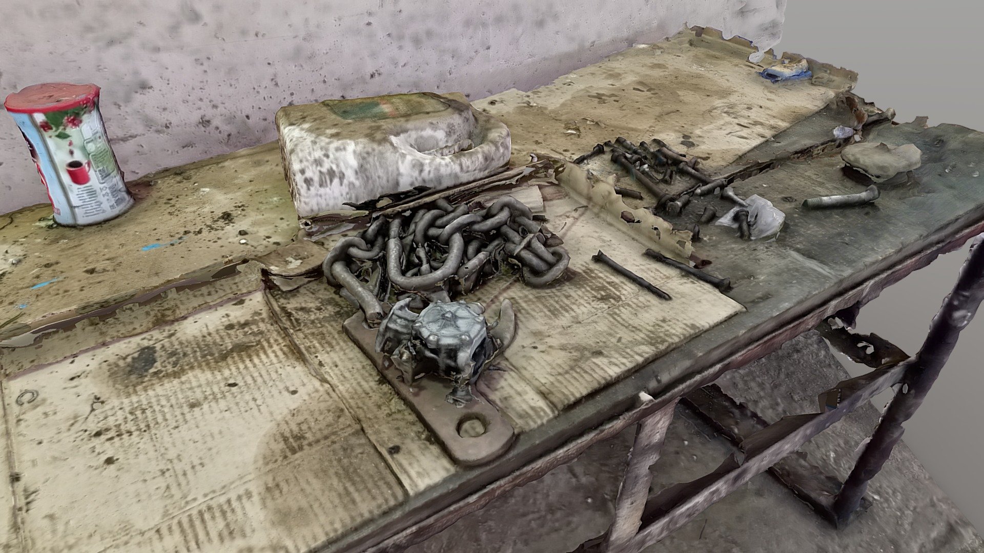 Dirty garage workbench - Download Free 3D model by xammurapi88 [1b37523 ...