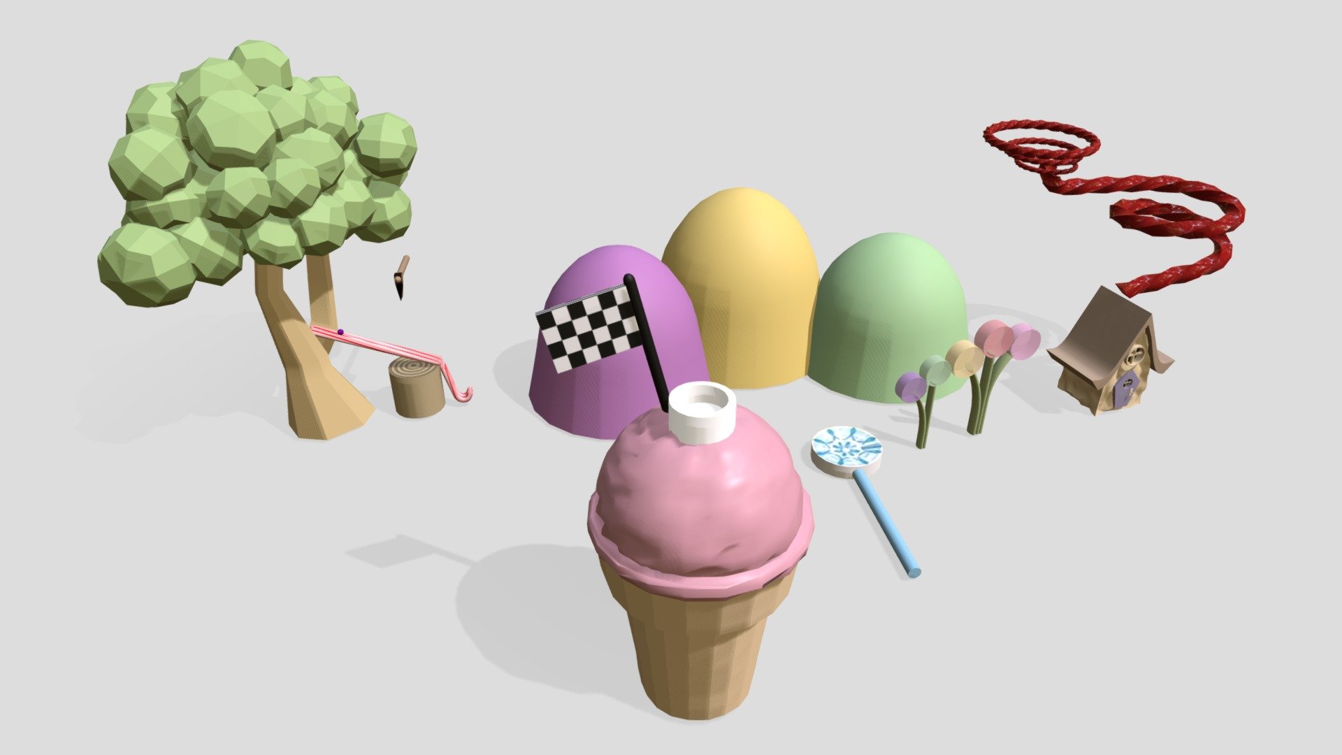 Candy Land Marble Madness - Download Free 3D model by miachelle ...
