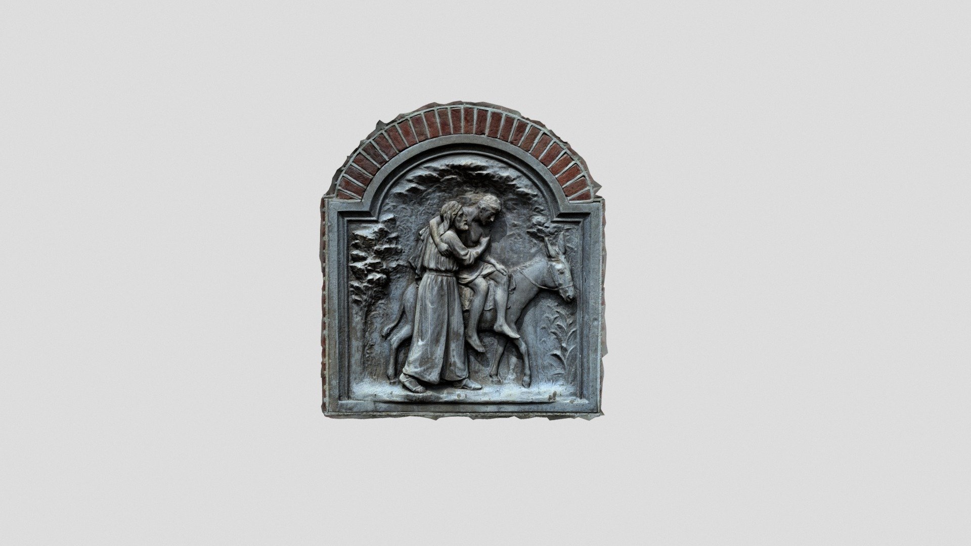Statue in wall - 3D model by r.soeradi [1b3f747] - Sketchfab
