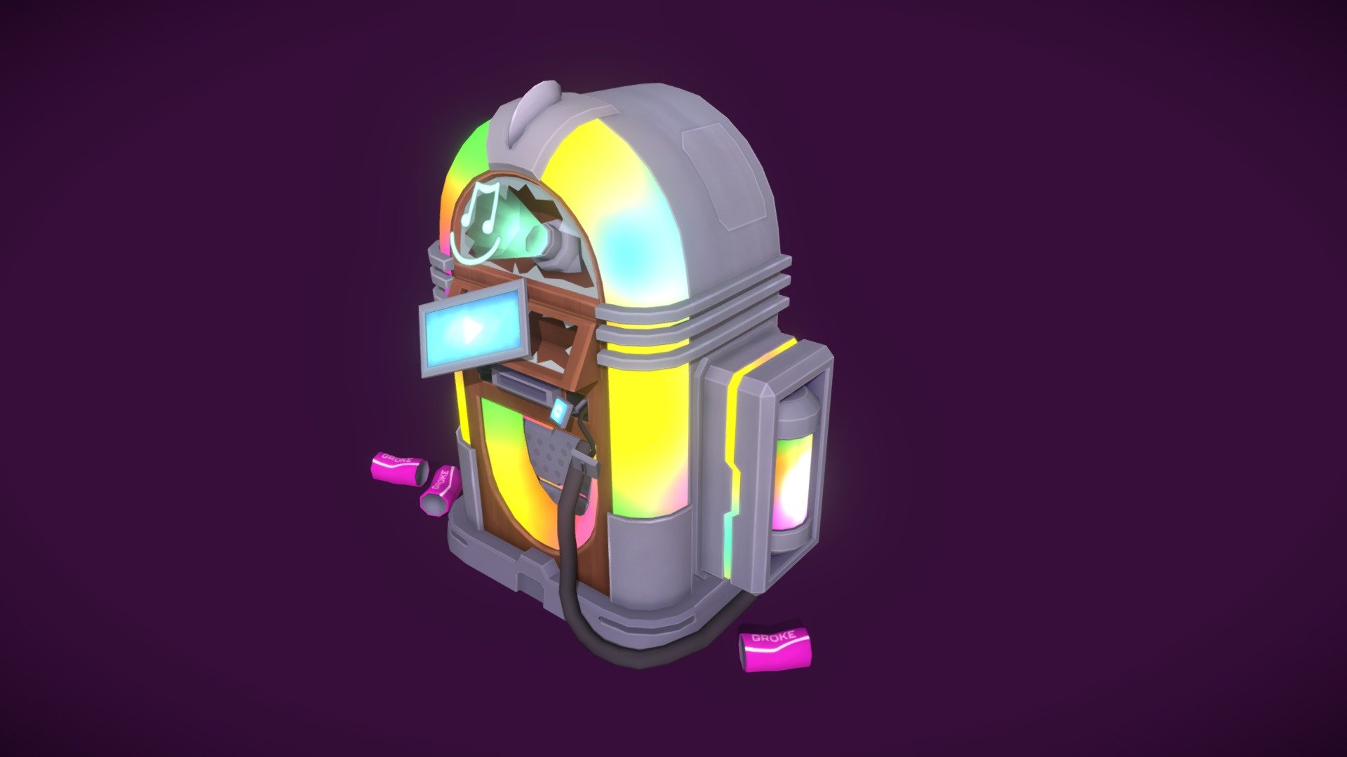 Jukebox CGMA Week 4 Submission - 3D model by danpos2506 [1b4360c ...