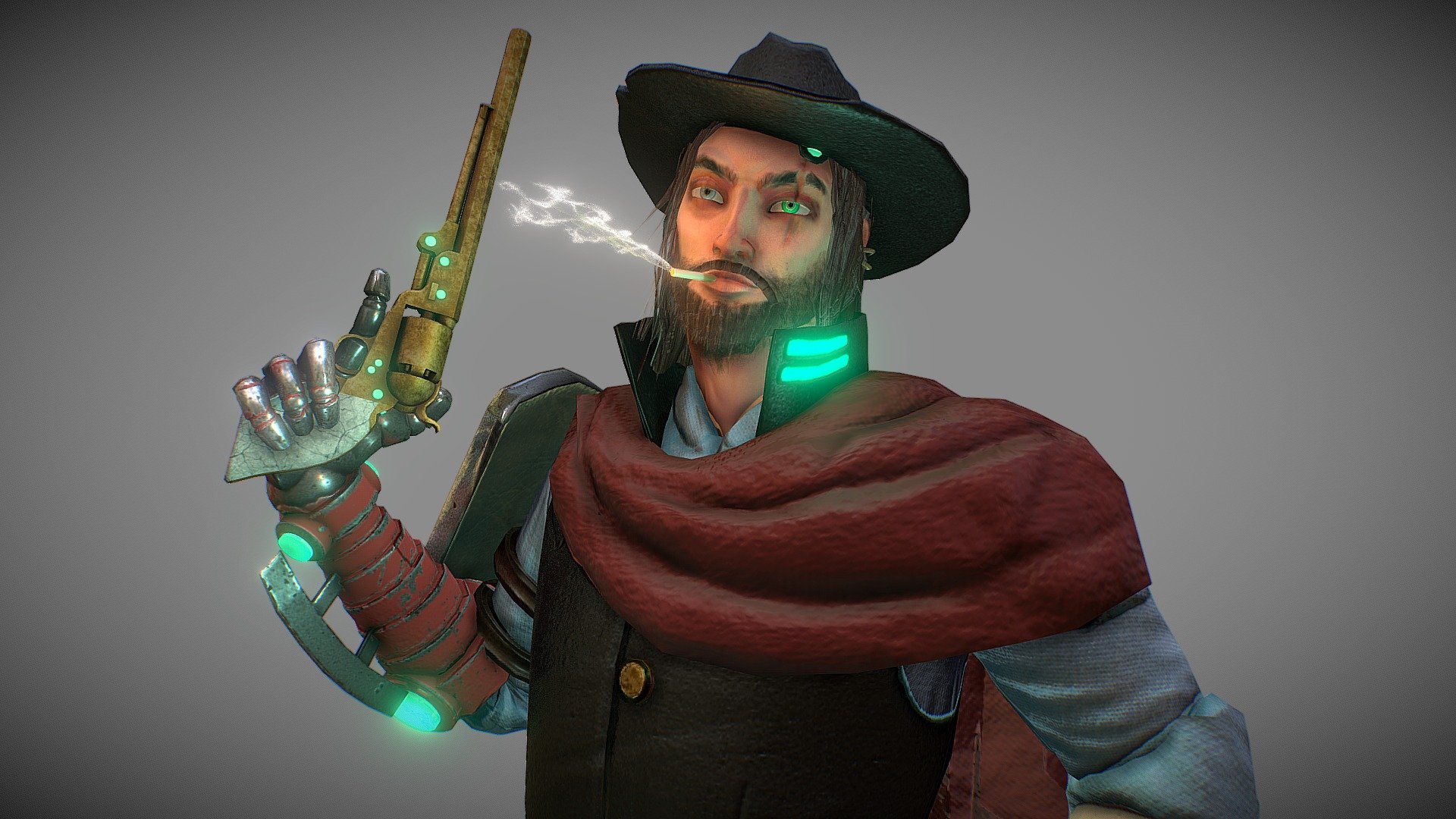 Captain Cowboy Colt - 3D model by Rhett Wimmer (@Pavus_The_Pug ...