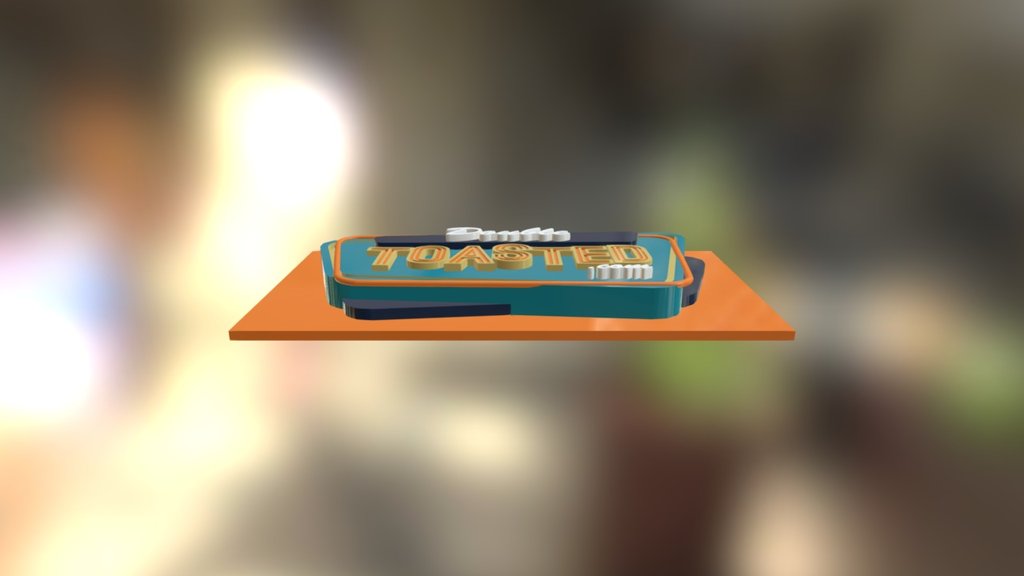 Large Double Toasted Logo Test 01 - 3D model by kitbashstudios [1b448ac ...