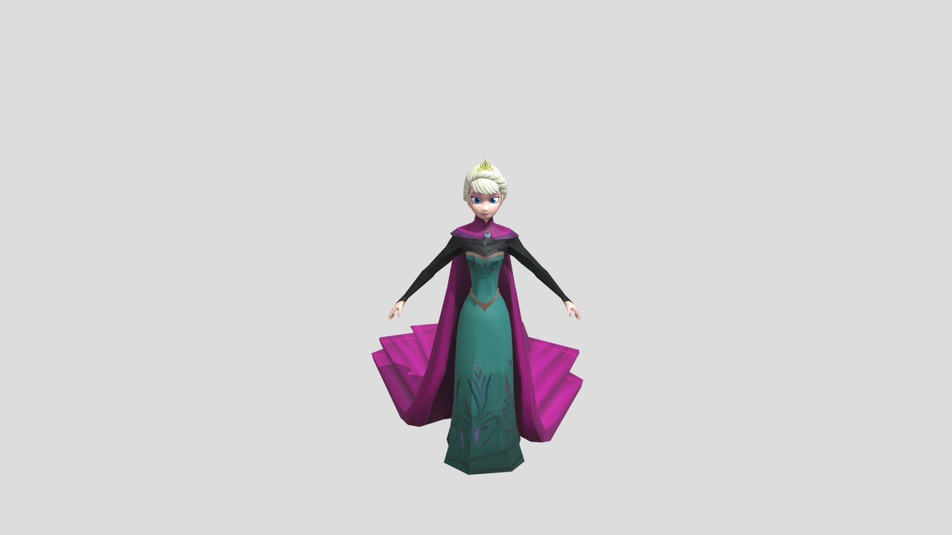 Elsa Coronation Frozen - Download Free 3D model by ...