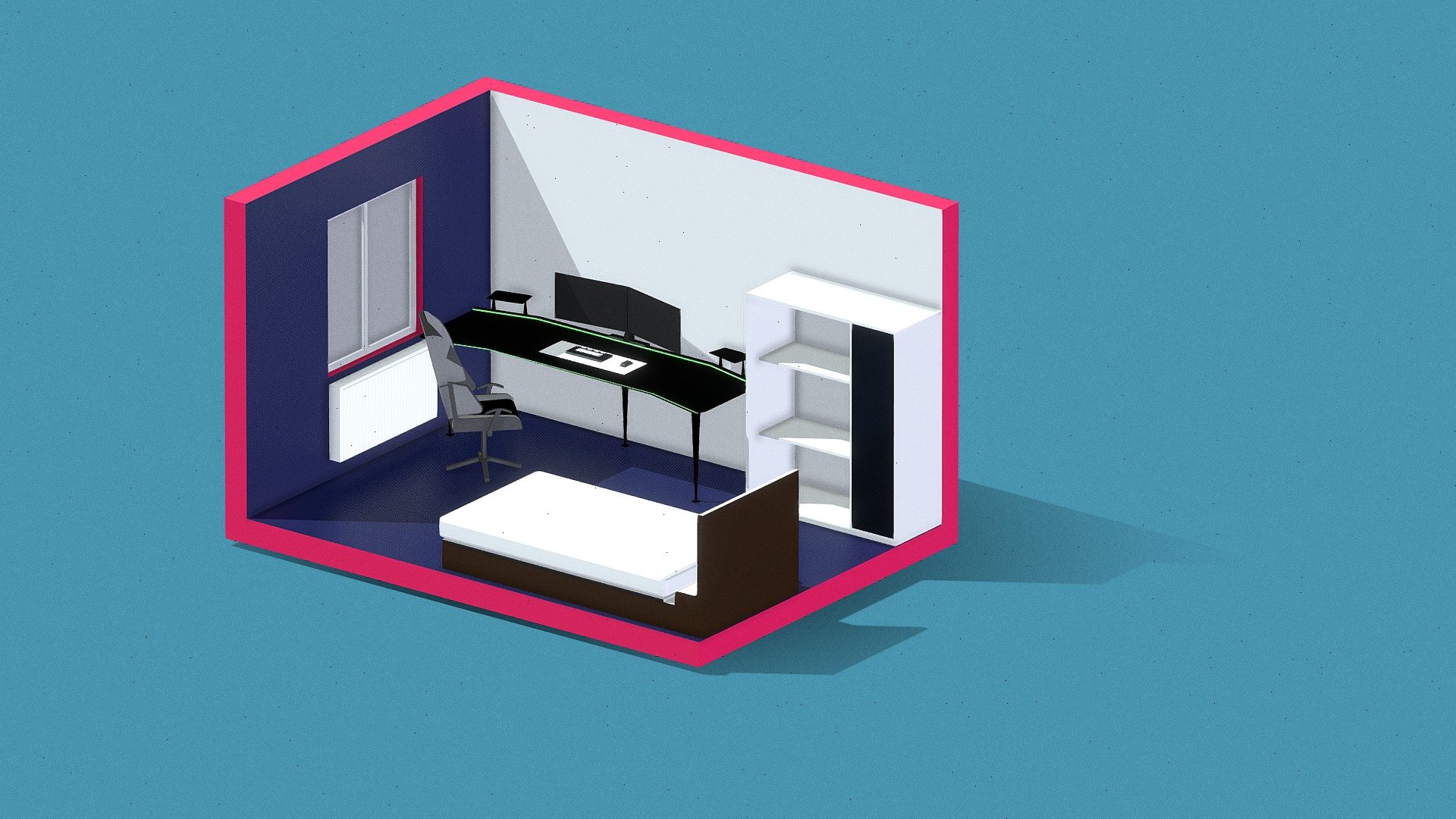 GAMİNG ROOM - 3D model by Brs.Blend [1b49faf] - Sketchfab