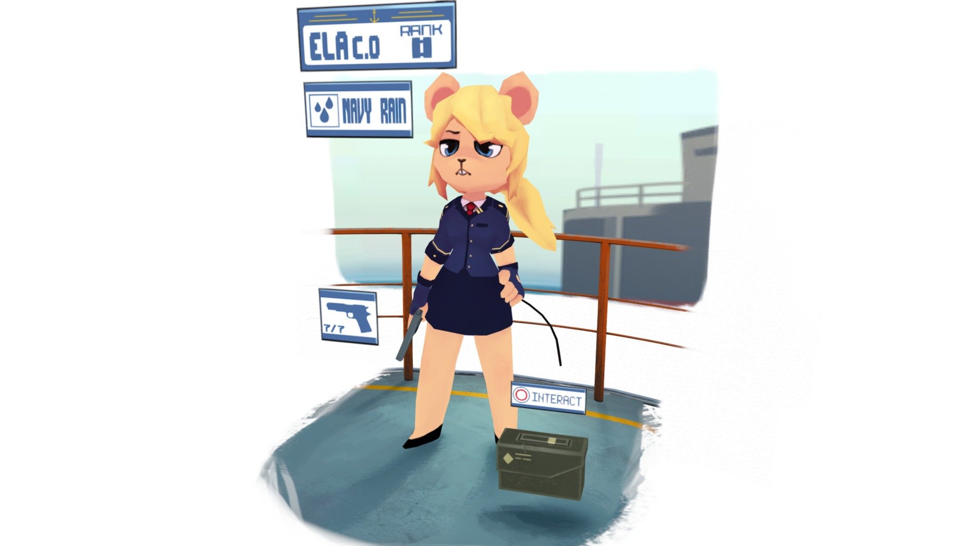 Navy Mouse Ela - 3D model by CaptSpaceCat [1b4a317] - Sketchfab
