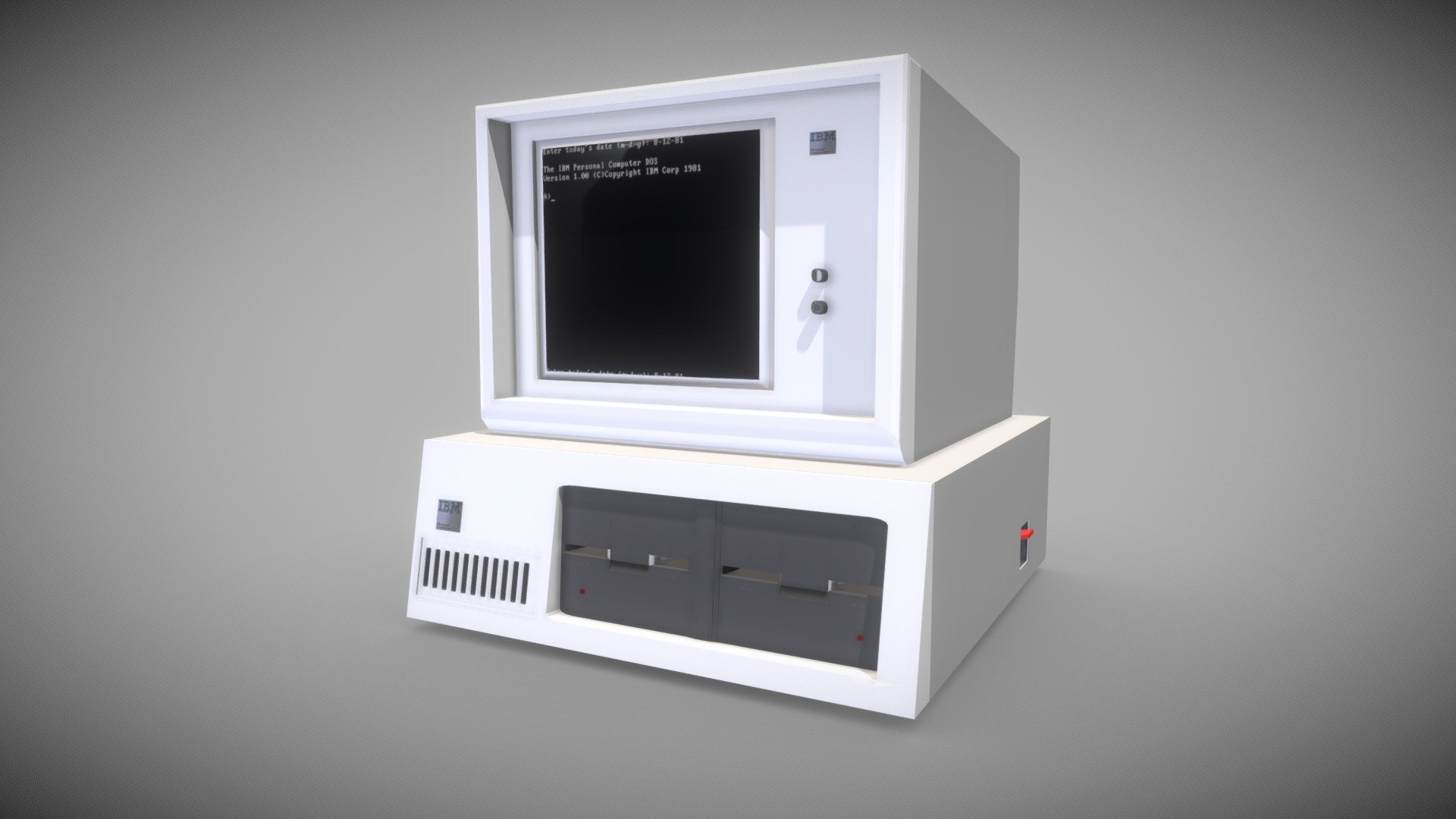 IBM 5150 - Download Free 3D model by lazercar [1b4a4e7] - Sketchfab