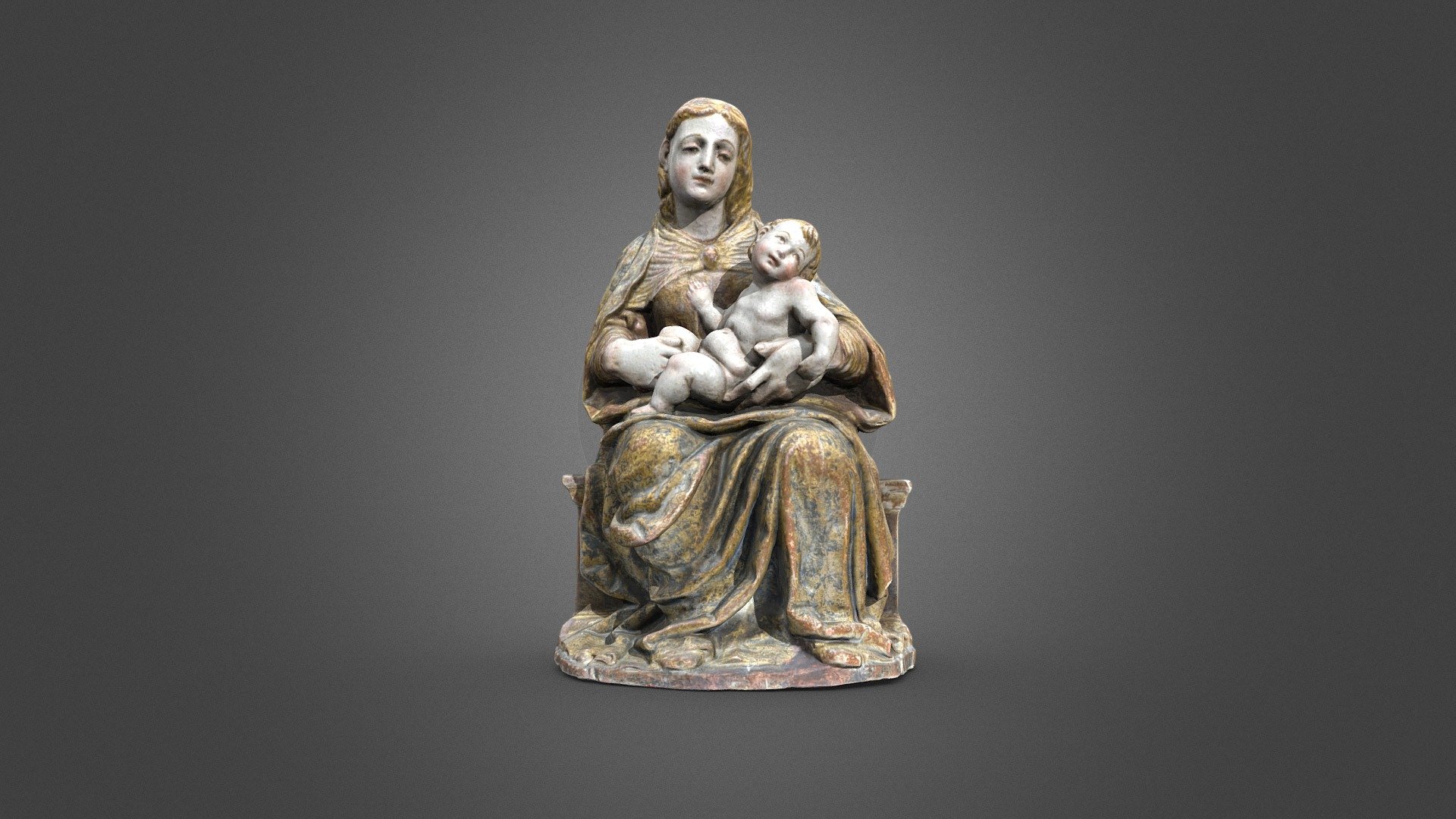 Virgen con Niño, Villarmentero de Campos - 3D model by Héctor Fonseca ...