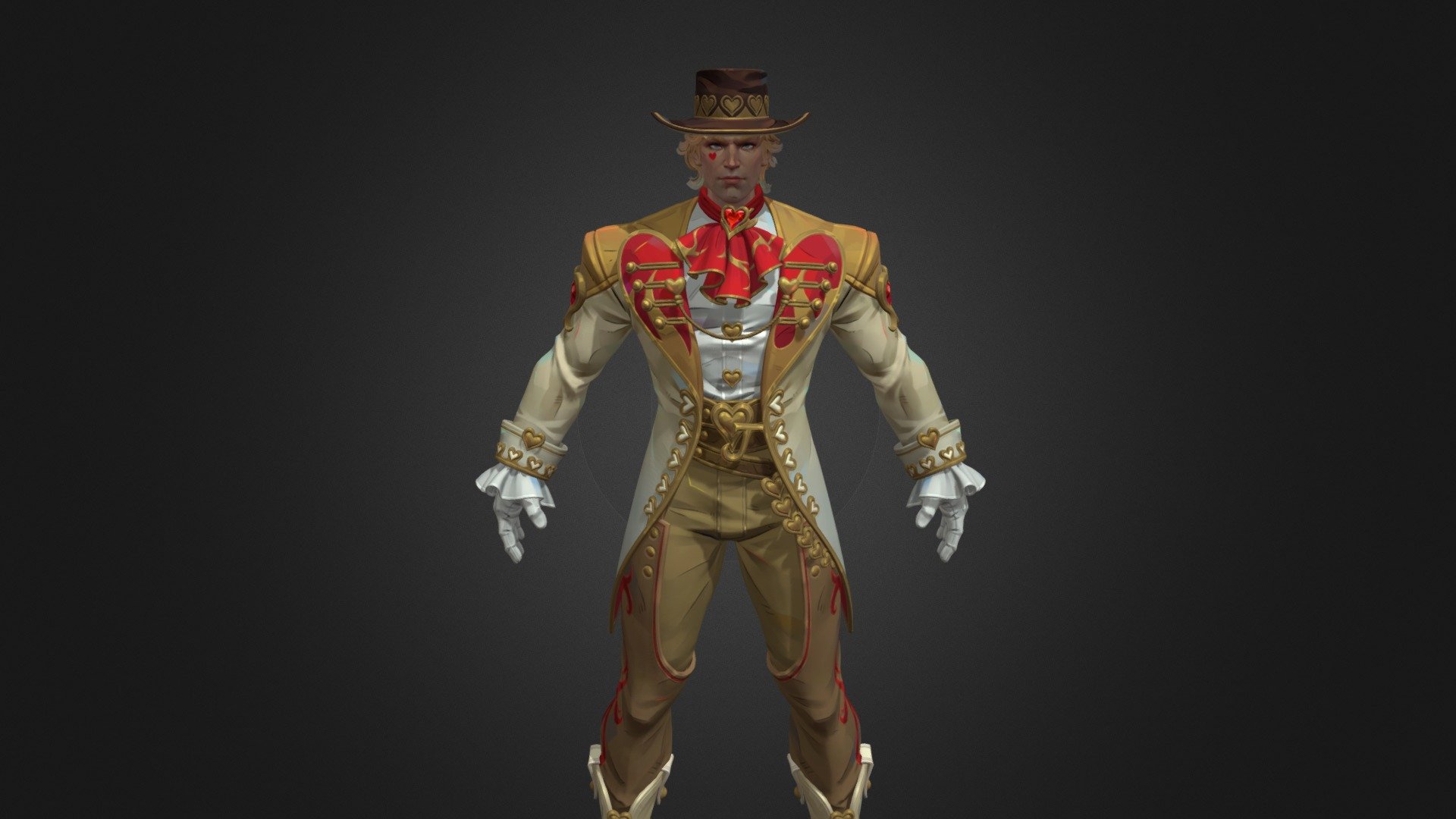 Human Torch Jack Of Hearts - Download Free 3D model by YE YE (@YEEZY_YE ...