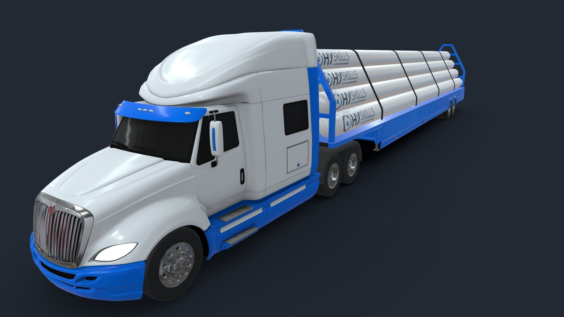 Hyskills Hydrogen Tube Trailer - 3D model by padraig.mcalister [1b4b47b ...