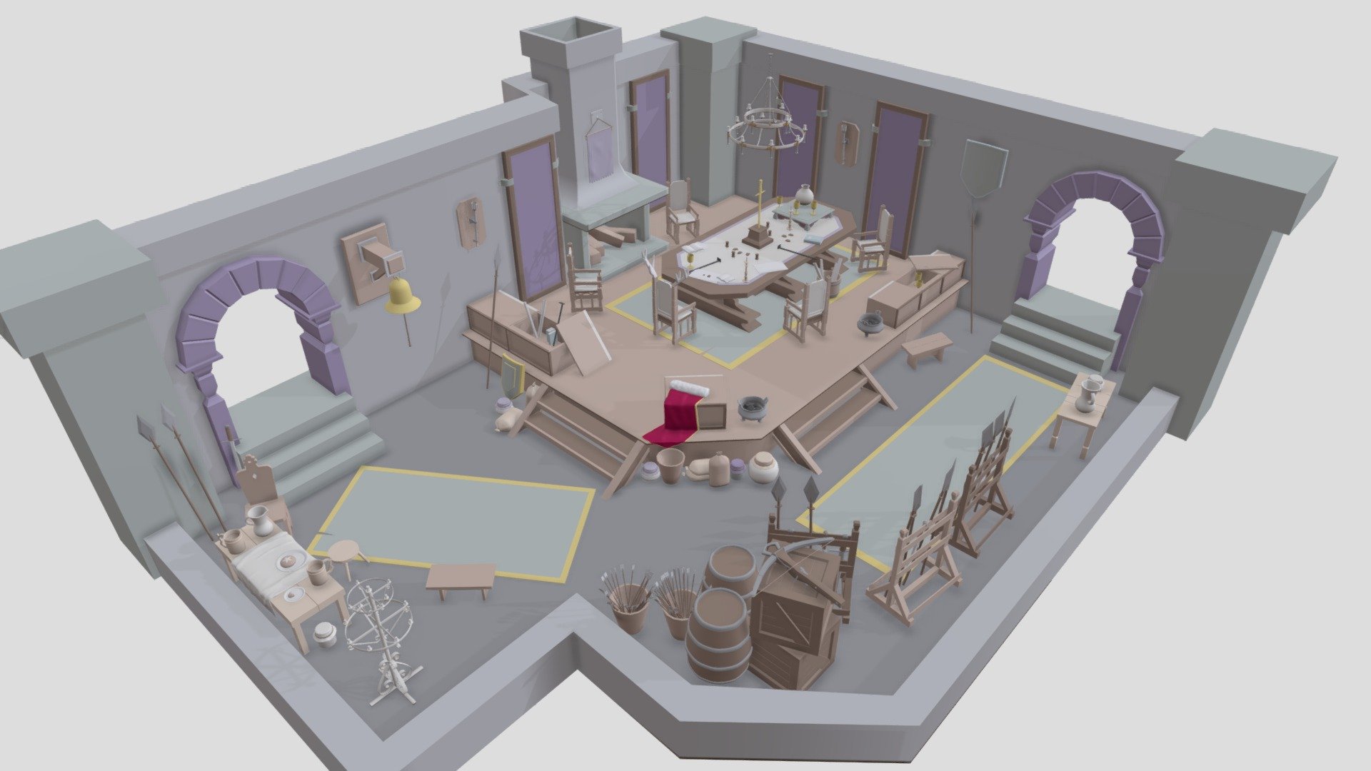 Fal Dara Fortress - Planning Room - 3D model by AlanaSierra [1b4d3ed ...