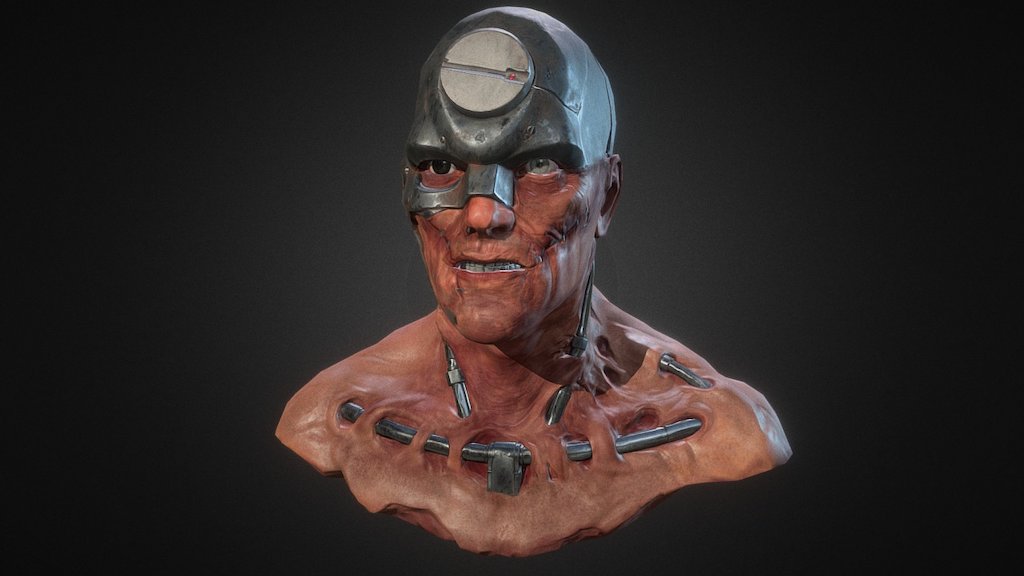 Mean Machine Head - 3D model by 3D-Ace [1b515c3] - Sketchfab