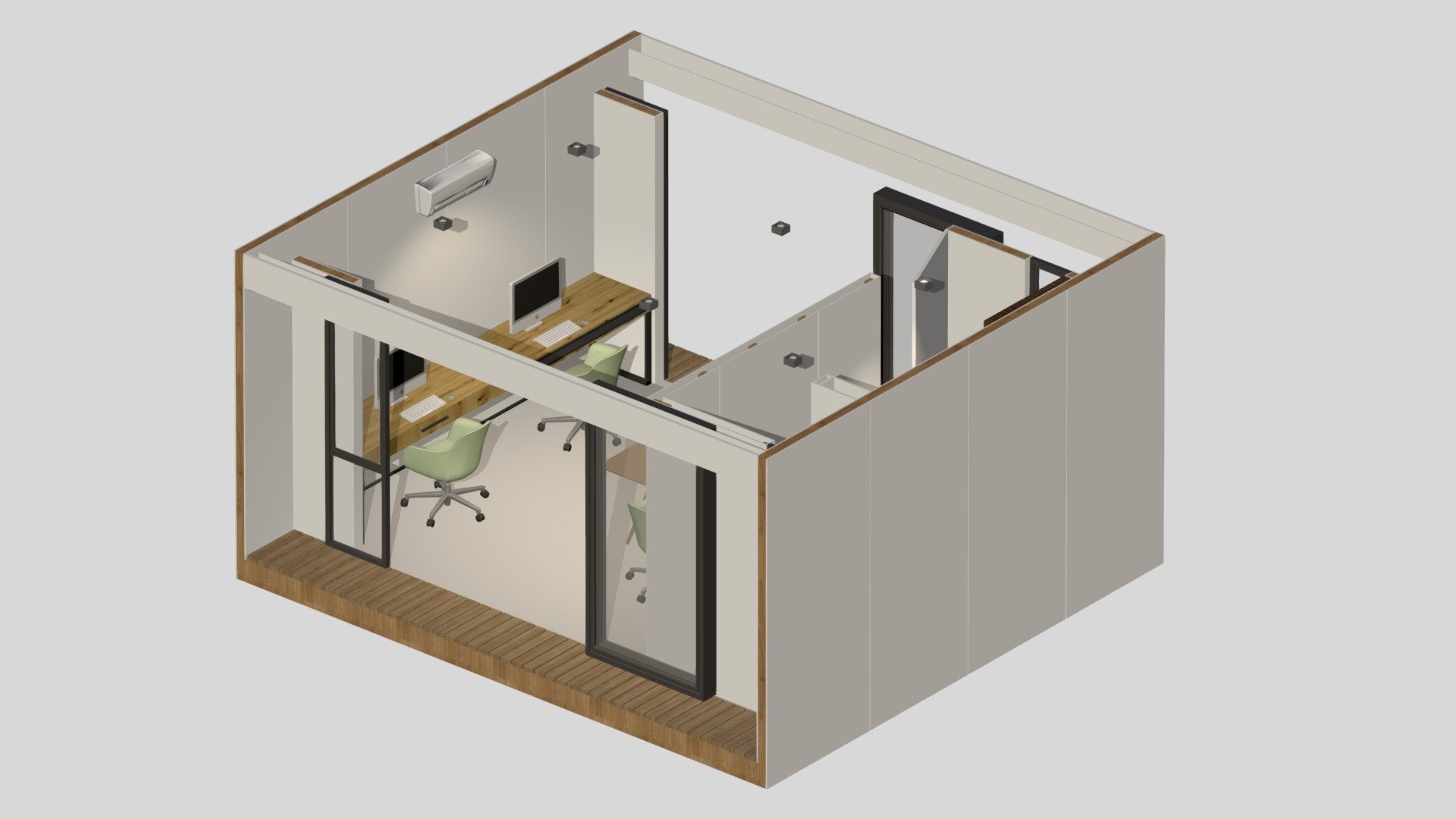qbo m/l. oficina, baño - 3D model by melvinmorataya [1b51cd1] - Sketchfab
