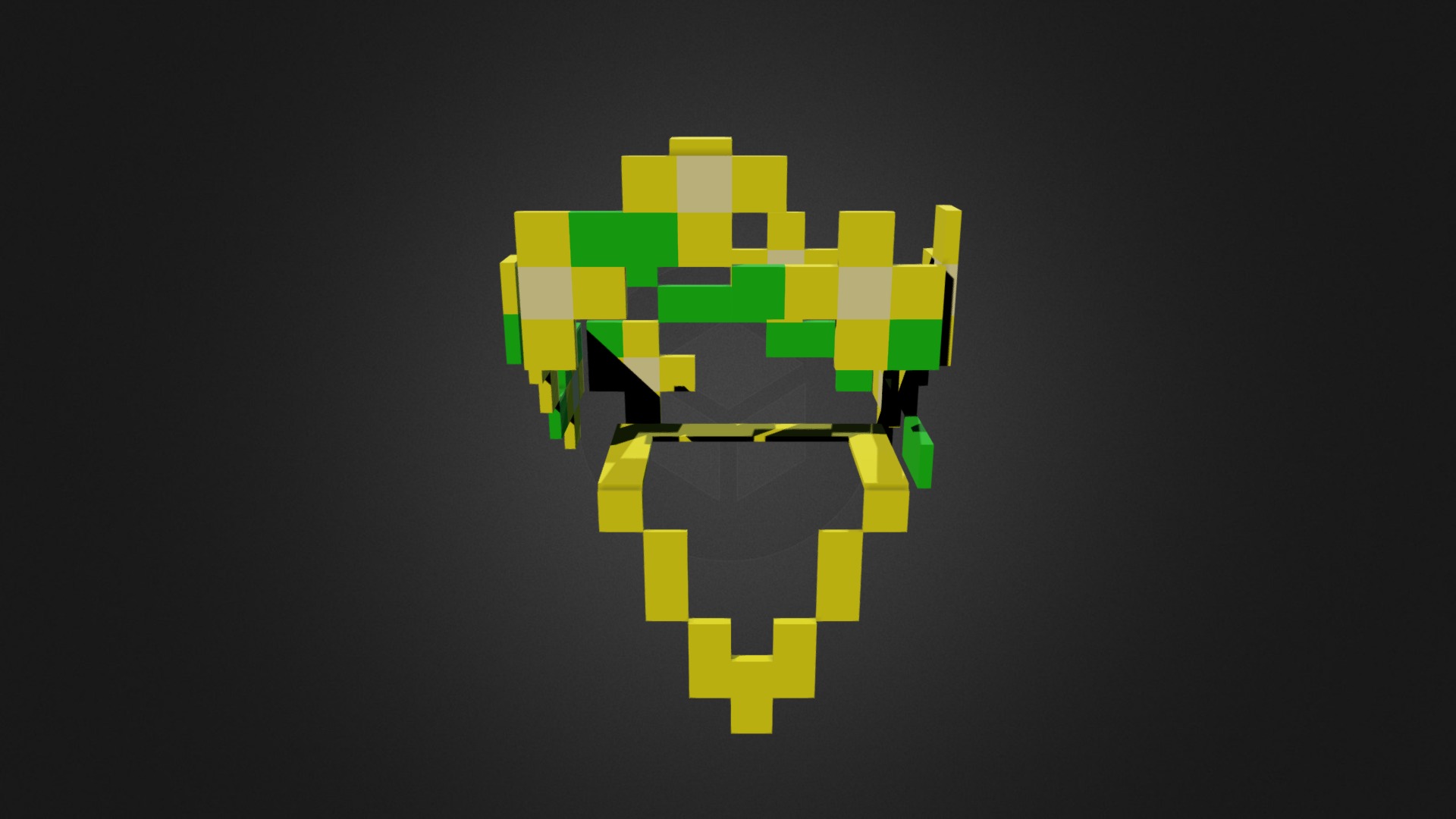 voxel undertale necklace w/ headdress(Minecraft) - Download Free 3D ...