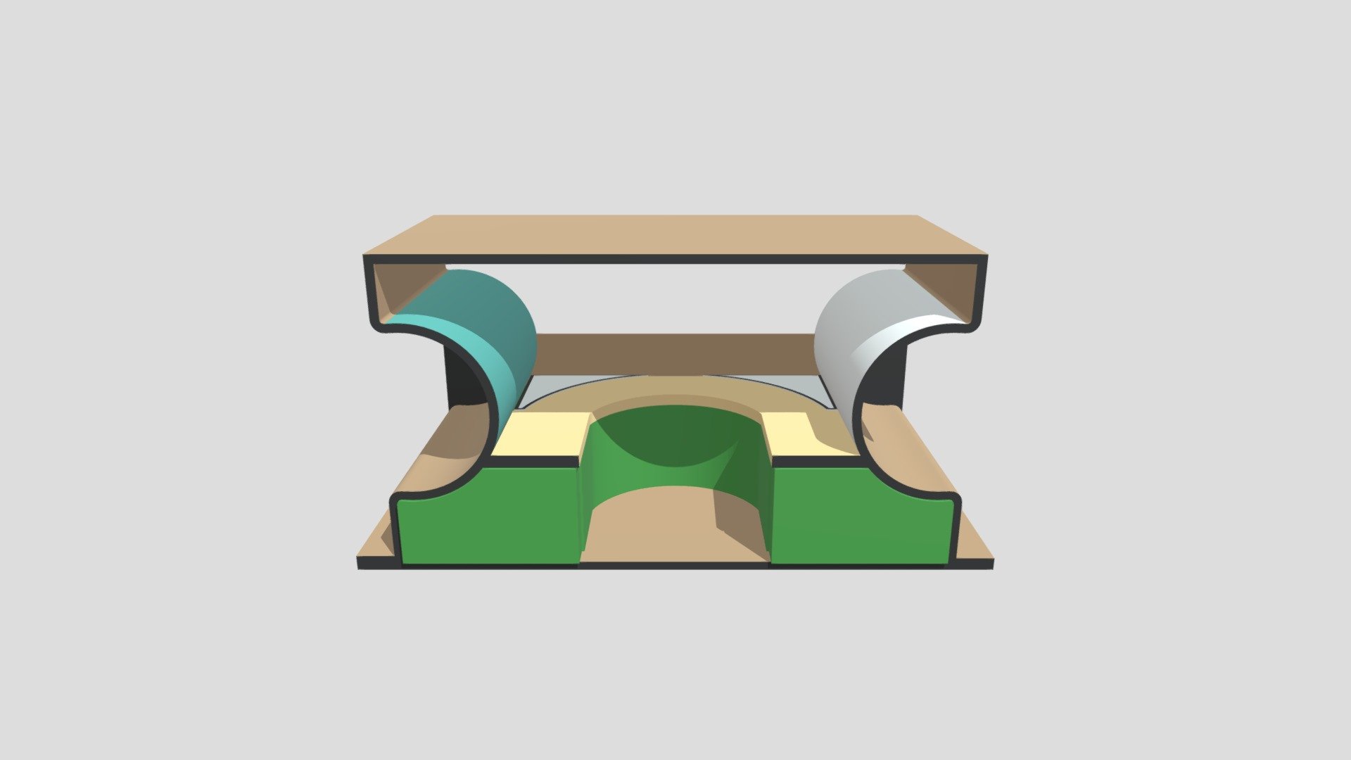 Parklet 6 V4 - 3D model by camila170242 [1b51daa] - Sketchfab