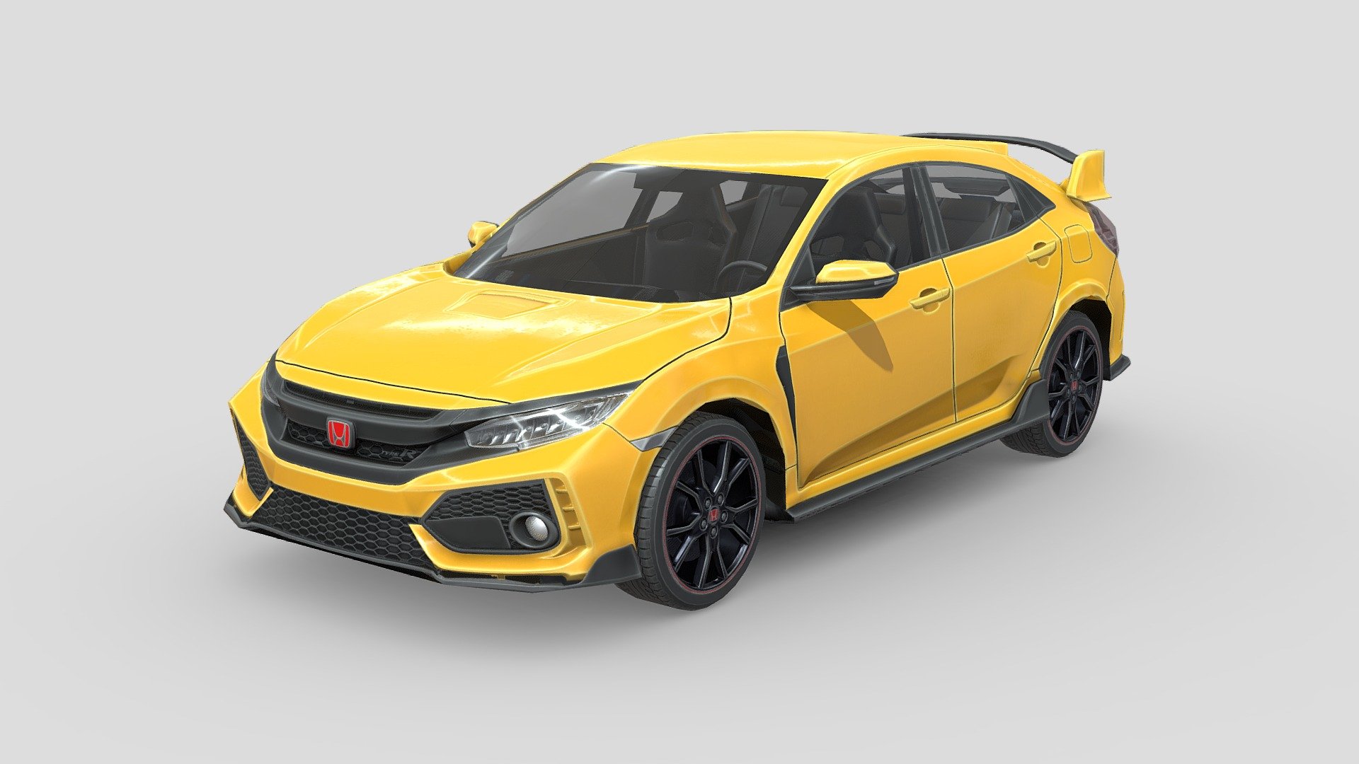 Honda Civic Type R 2018 - Buy Royalty Free 3D model by ROH3D [1b52ec1 ...