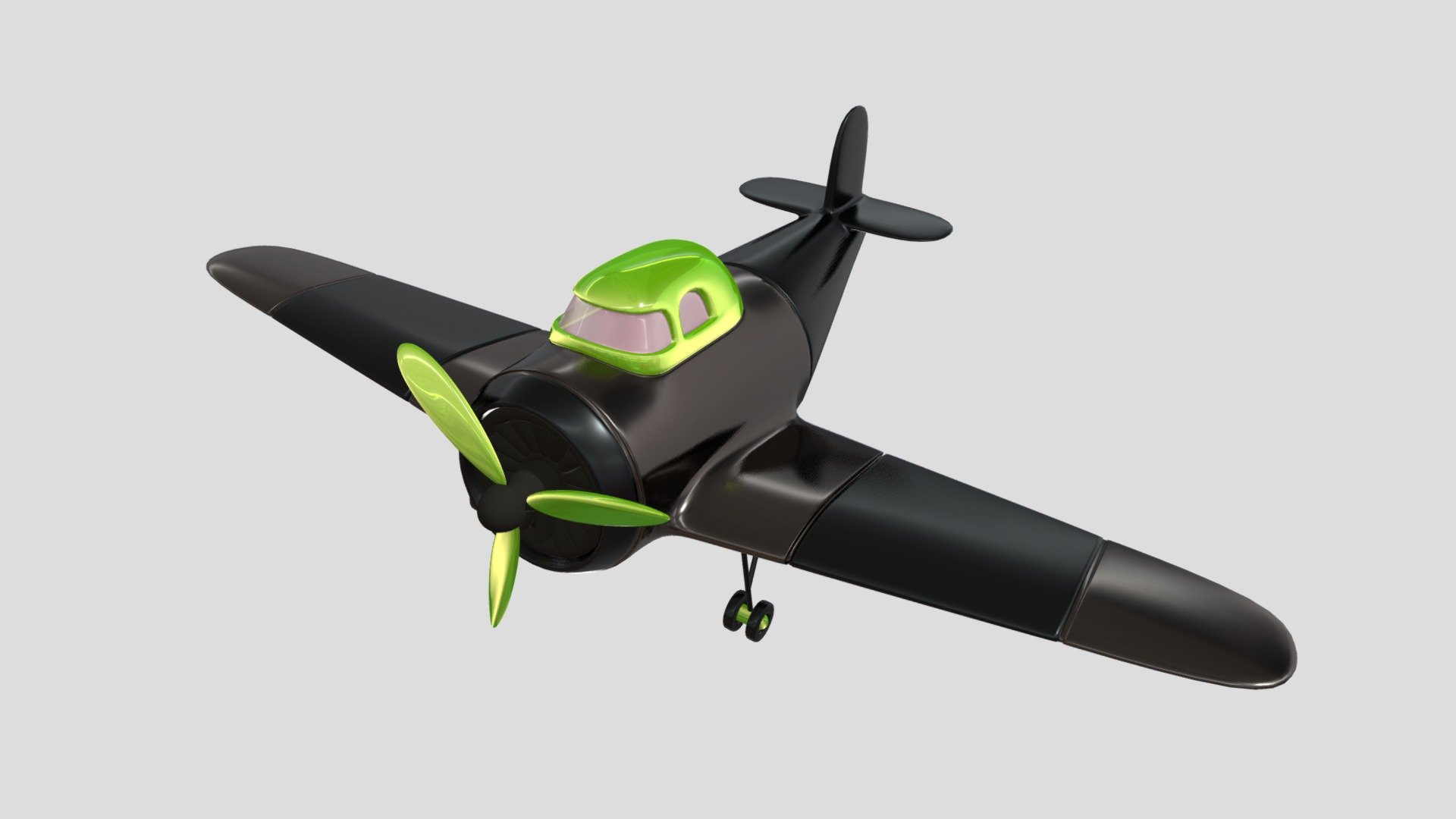 cartoon plane - 3D model by Gaoyila [1b542d8] - Sketchfab