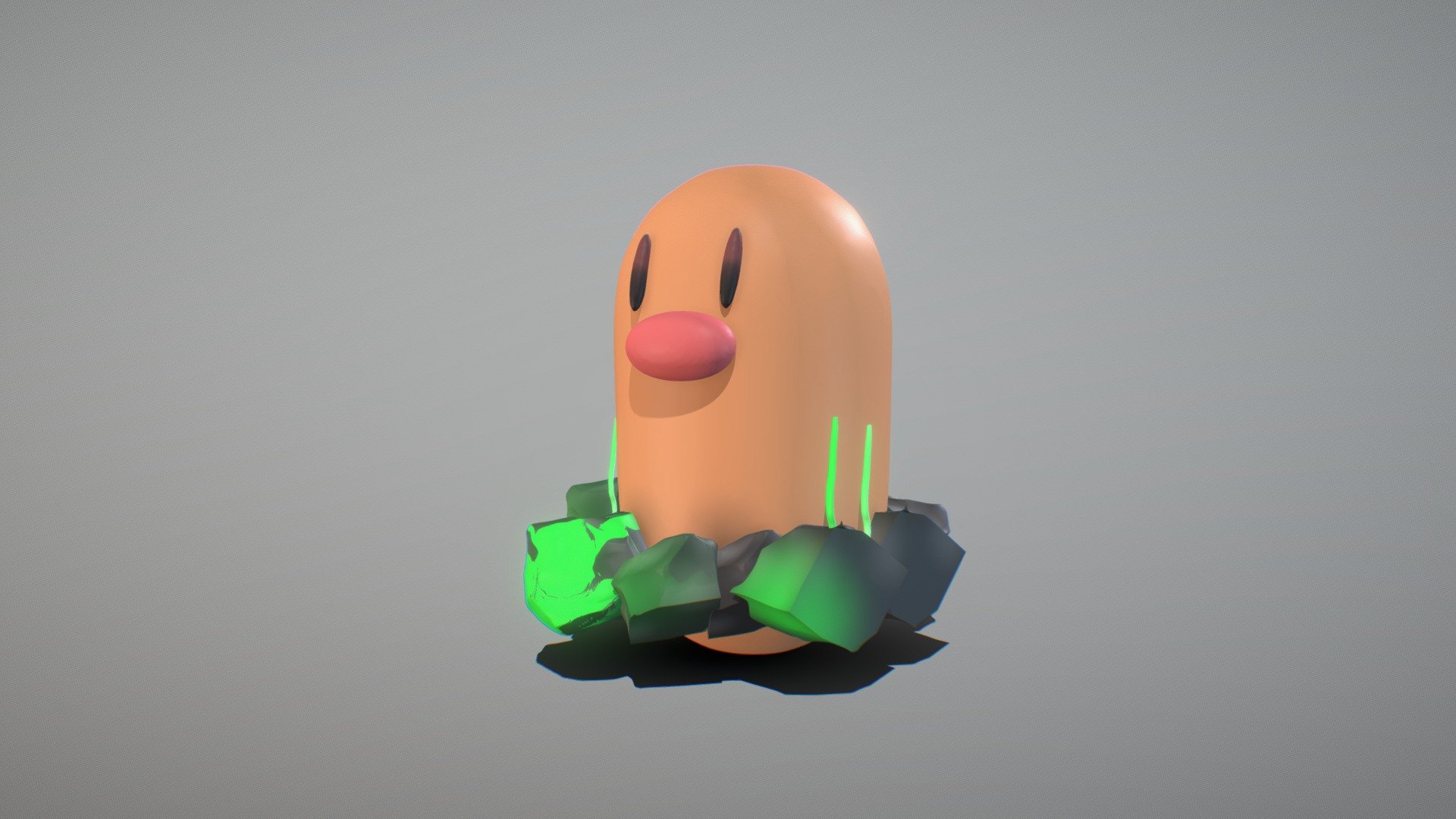 Diglett - Download Free 3D model by andre_carneiro [1b5453e] - Sketchfab