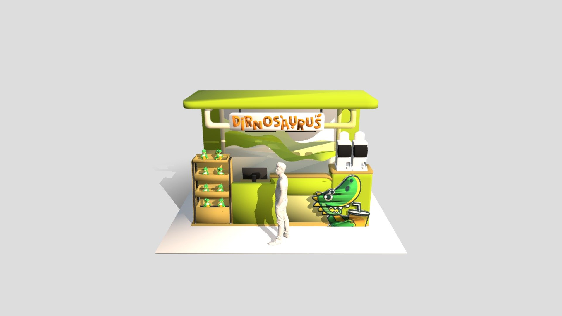BOOTH 2 - 3D model by dwiirawan [1b550c9] - Sketchfab