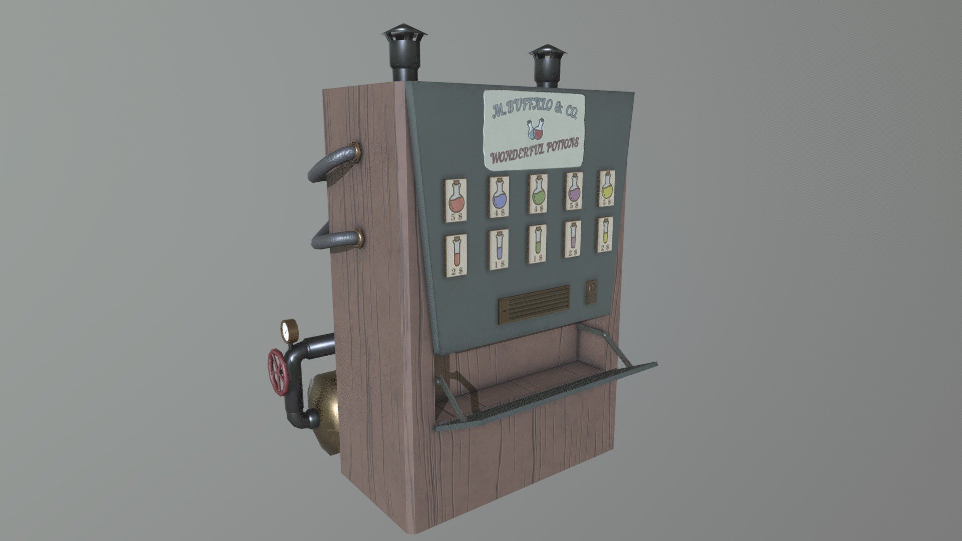 Steampunk shop machine - 3D model by MetalCat [1b56b69] - Sketchfab