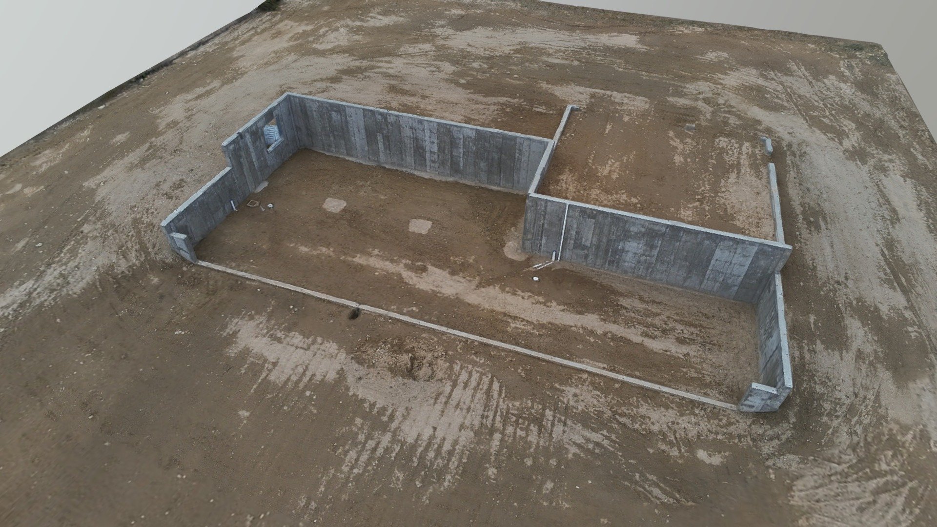Large Pueblo West Lot and House Foundation - Download Free 3D model by ...