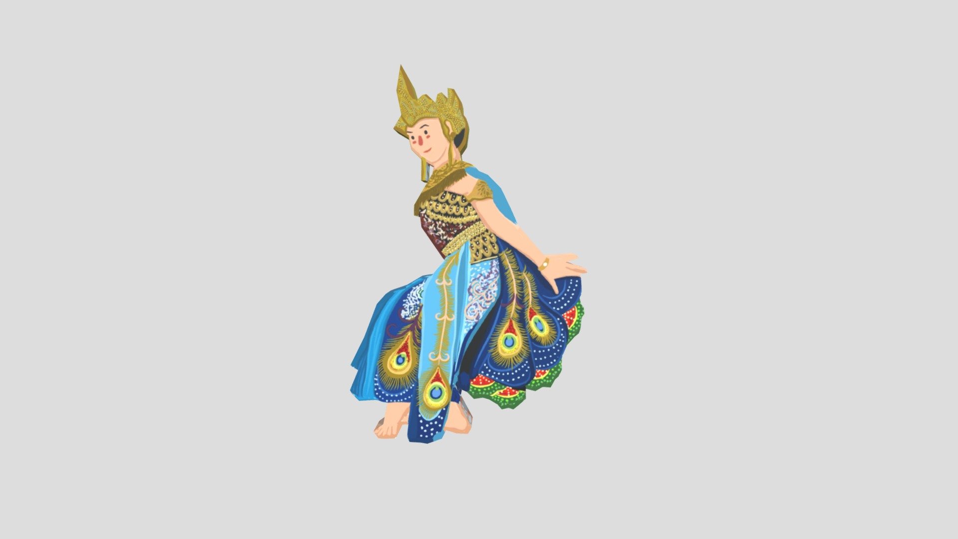 Kostum Merak - 3D model by aulianh11 [1b58150] - Sketchfab