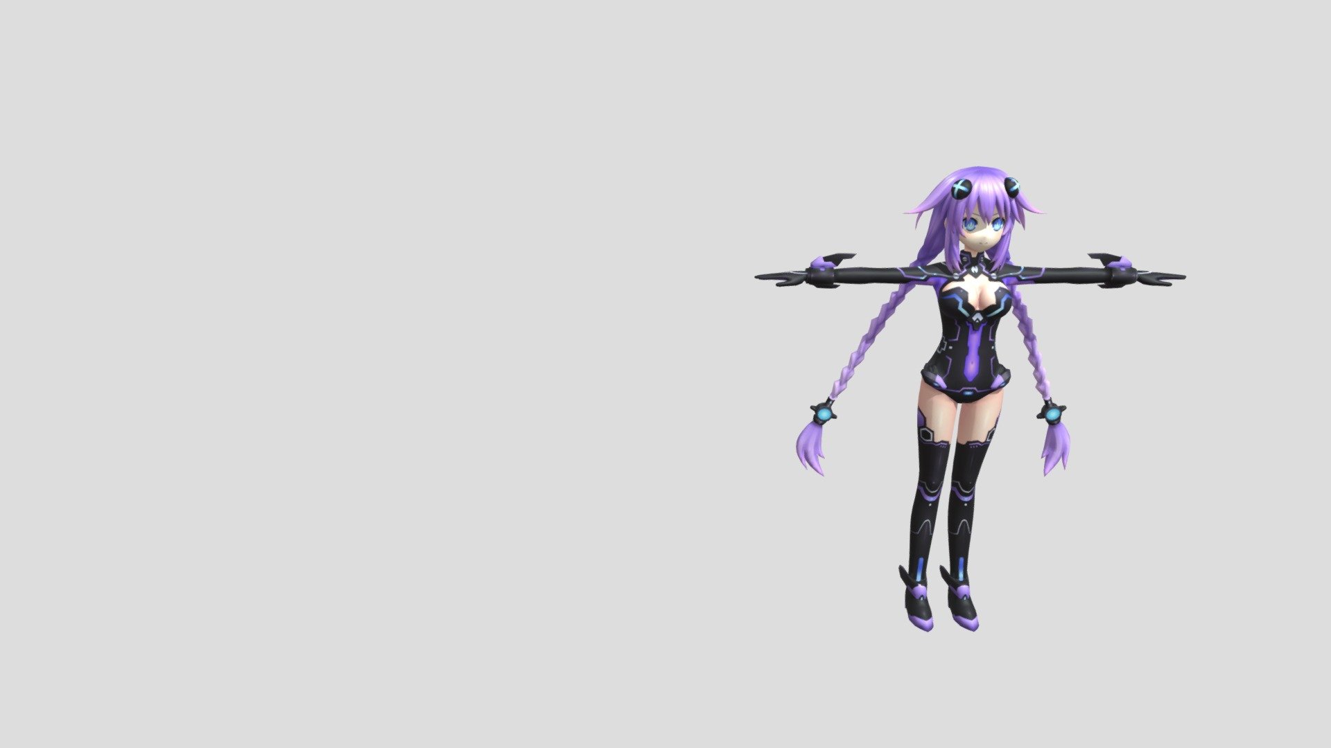 purpleheartanime - 3D model by uwut [1b585f4] - Sketchfab