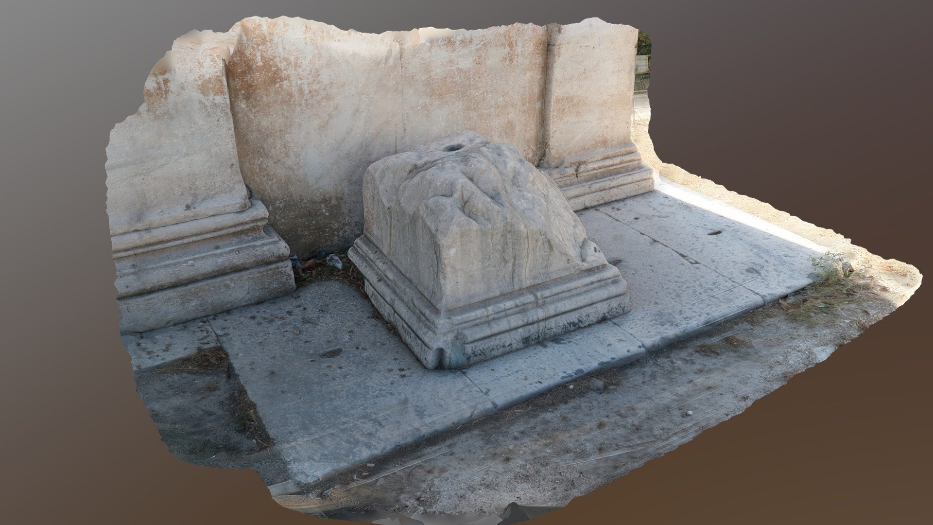 Column Base from the Arch of Hadrian, Athens - 3D model by dimitsal ...
