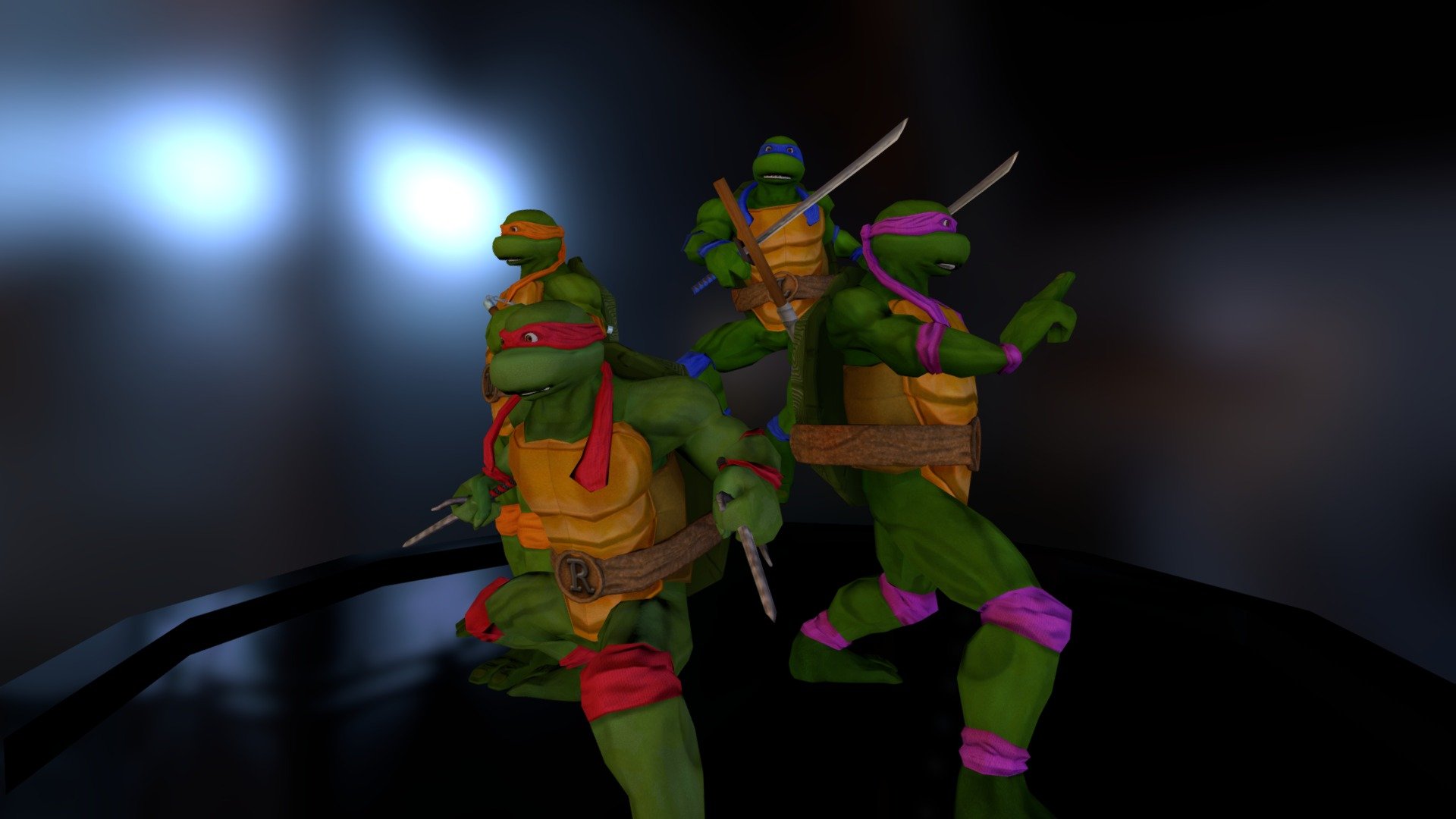 TMNT Tribute - Download Free 3D model by marcbelliard [1b5a380] - Sketchfab