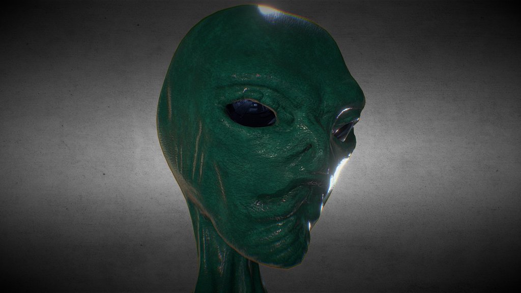 Alien head - 3D model by prsta [1b5c1ae] - Sketchfab