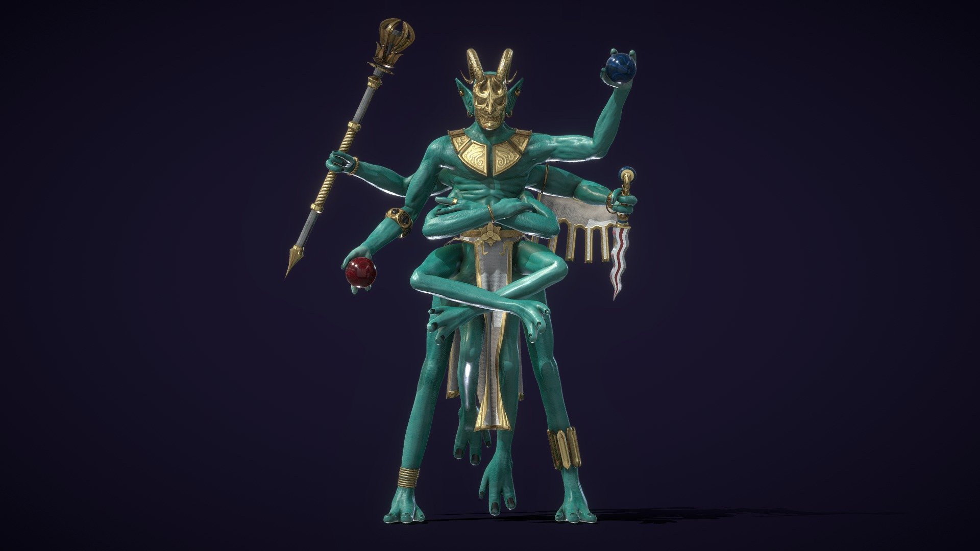 Nameless Deity (4K Reupload) - 3D model by Eduardo Kuhn (@eduardokuhn ...