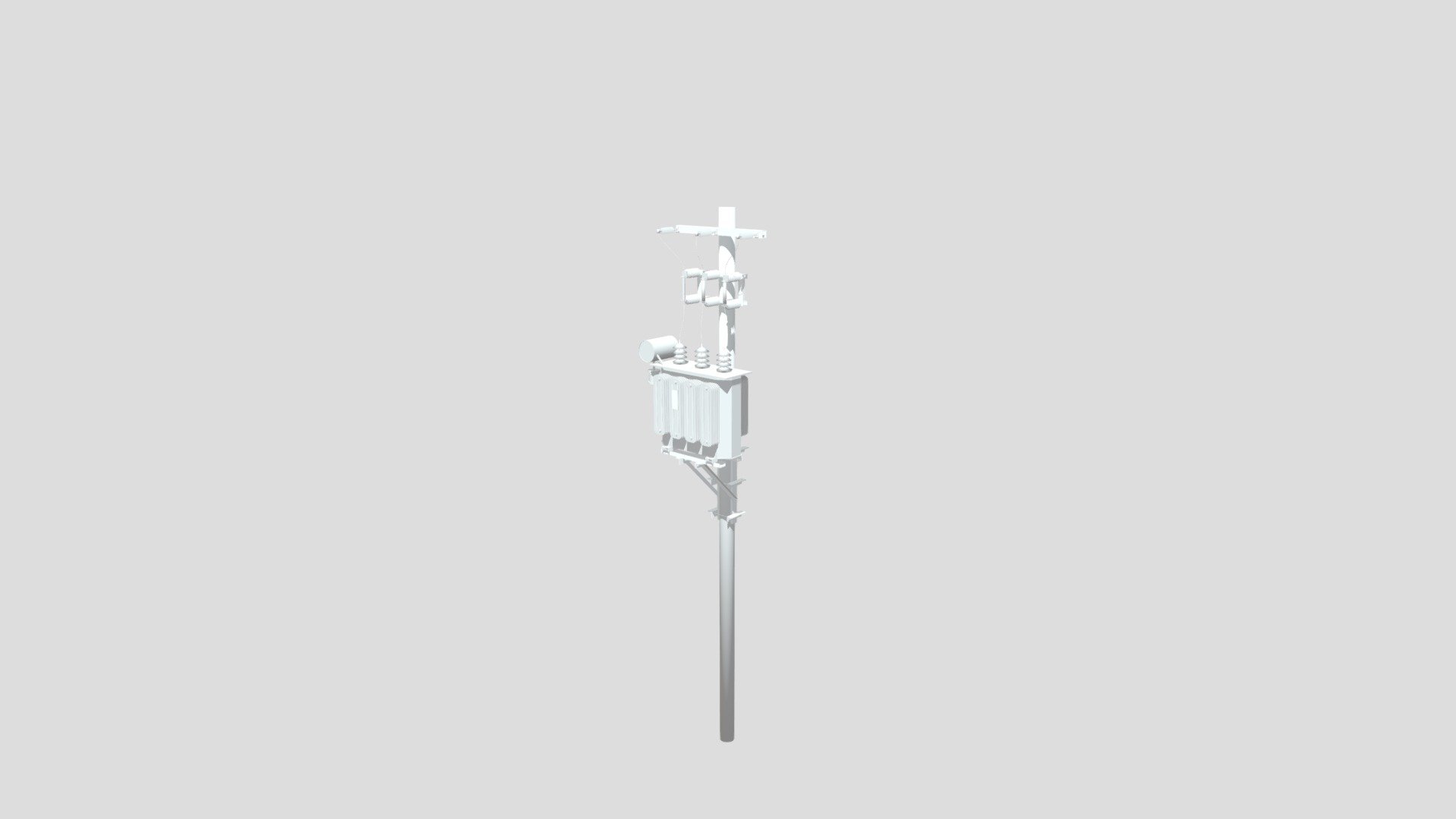 electric pole, Transformer station - Download Free 3D model by marian ...