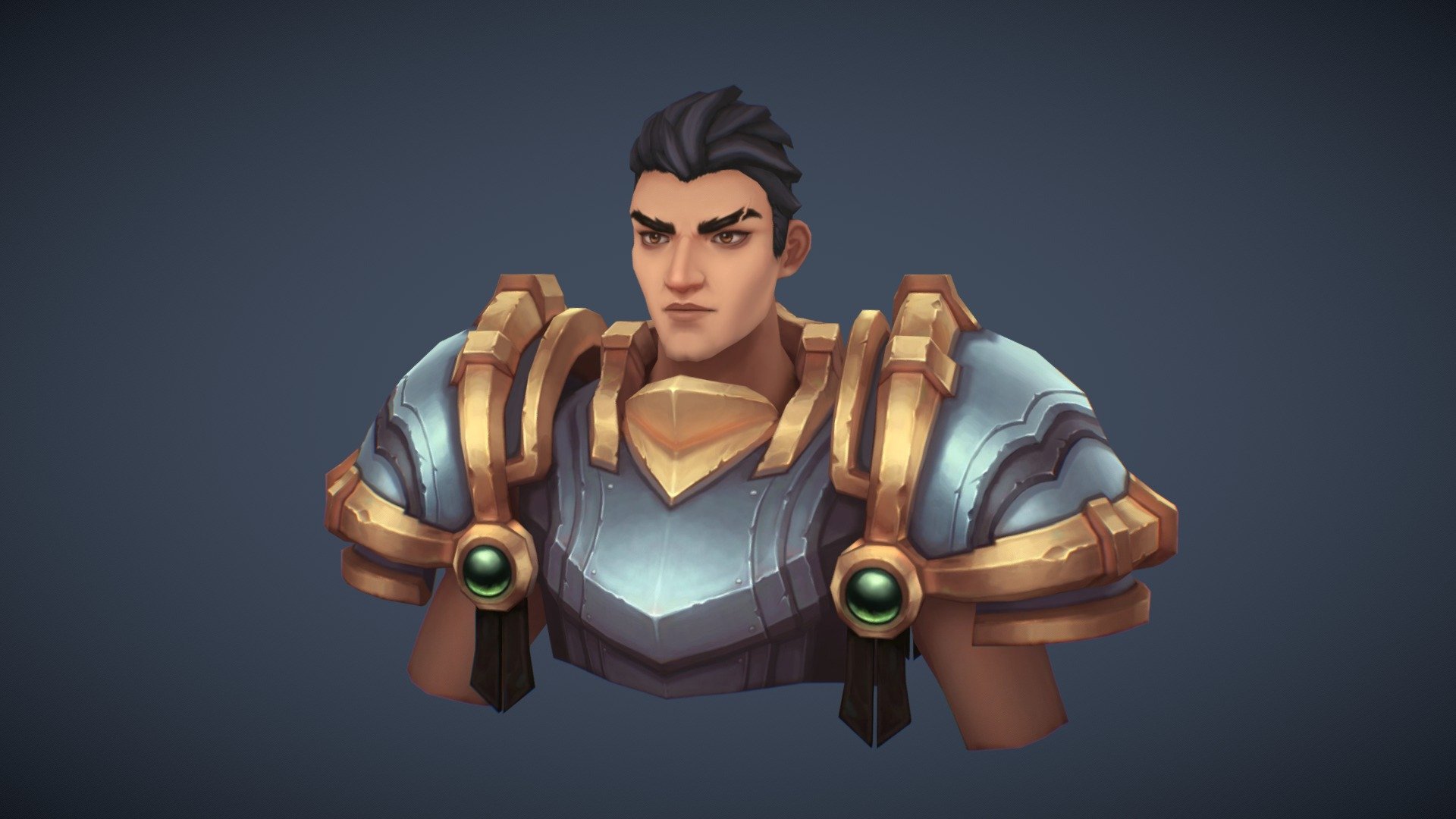 Knight Bust - 3D model by Ben Rosado (@brosadocg) [1b62204] - Sketchfab