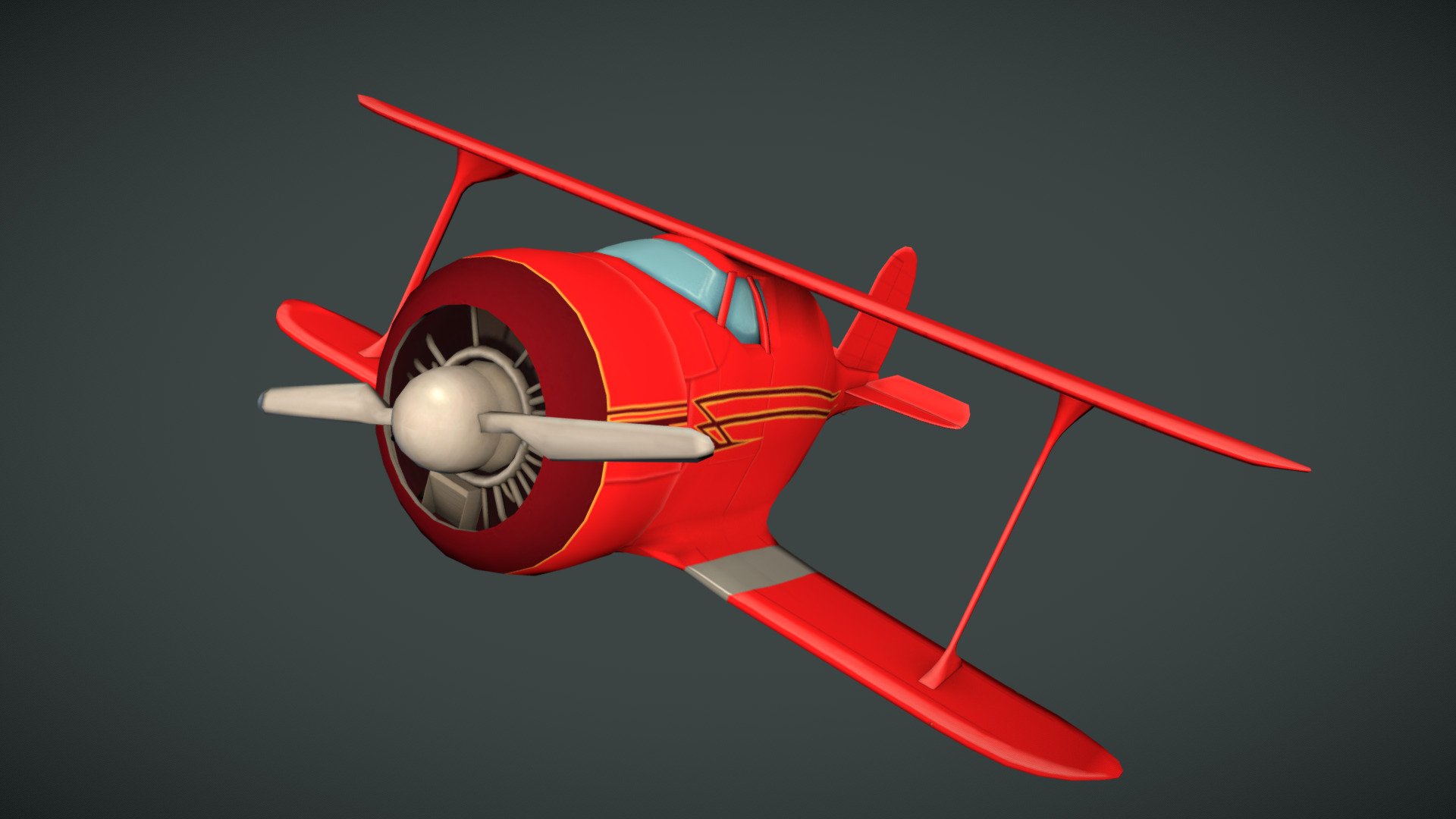 Beechcraft Model C17 Staggerwing - Game Art 1 - 3D model by willemcarly ...