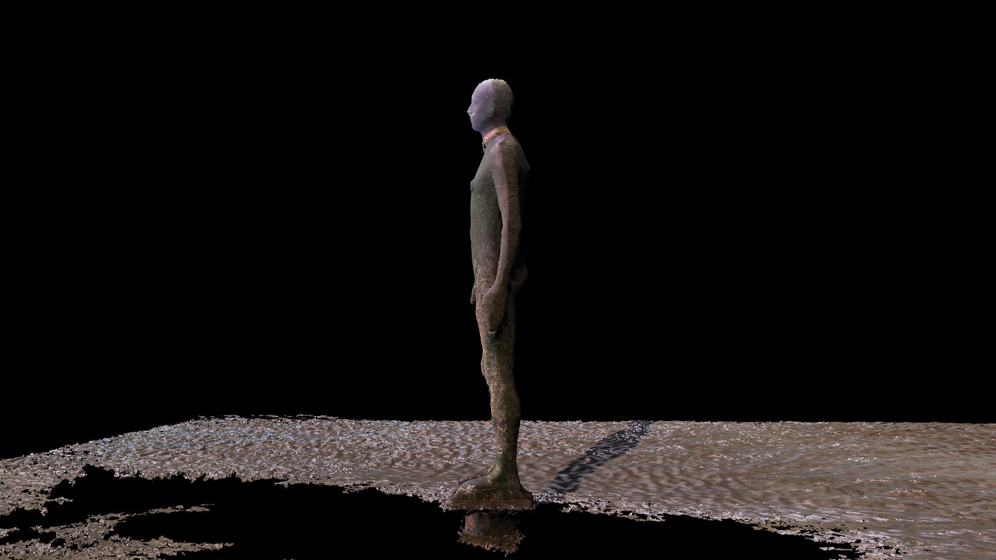 Anthony Gormley figure, Crosby Beach - 3D model by Professor Dominic ...