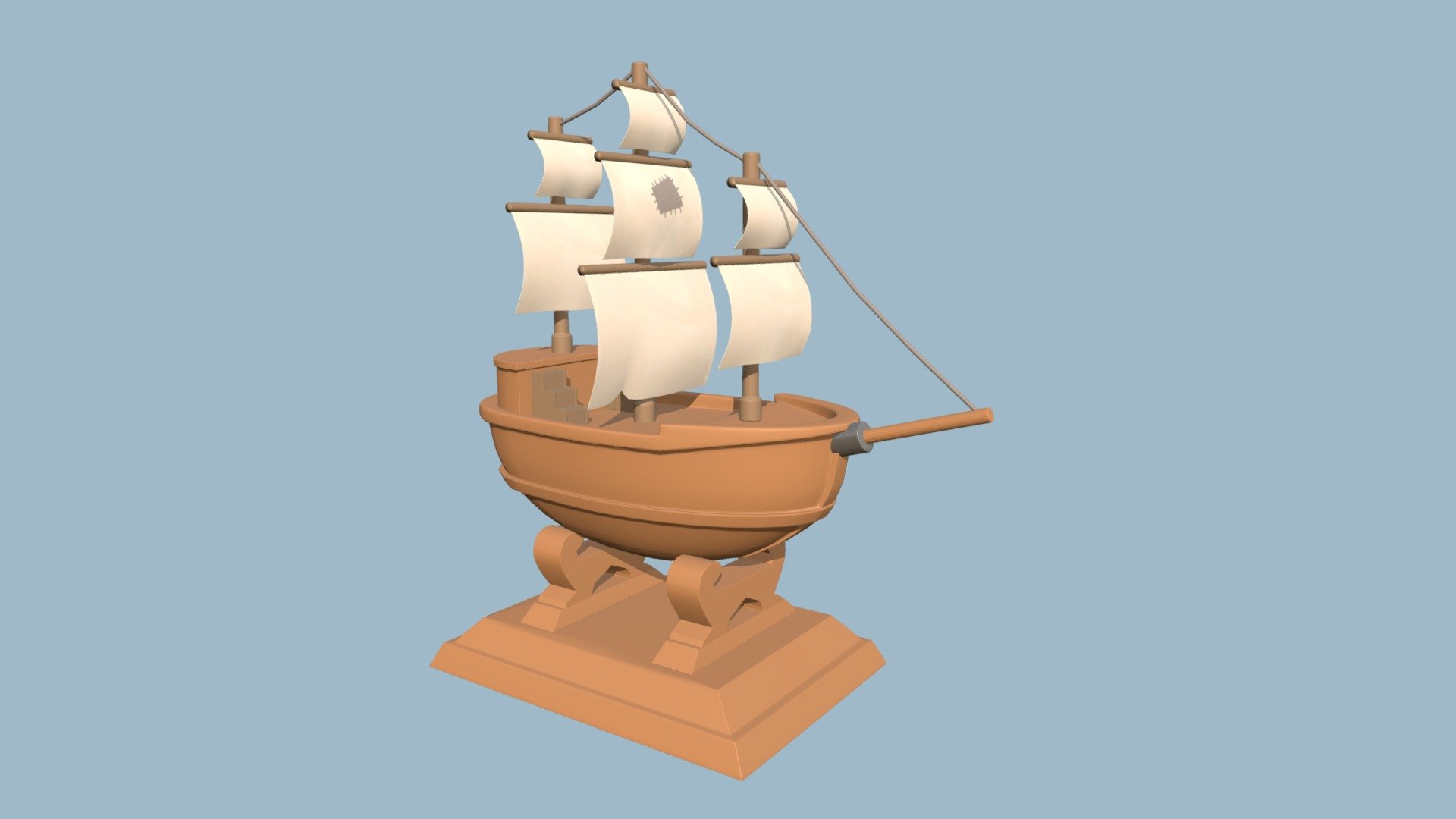 Wooden Ship - 3D model by Maxime Lehmann (@Qewaaa) [1b631e5] - Sketchfab