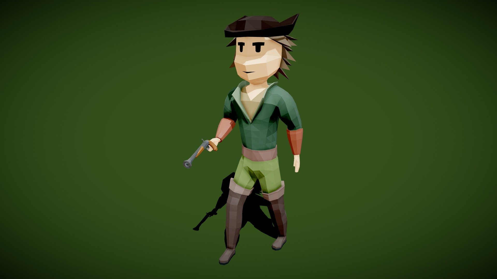 Low Poly Fantasy Hunter - Buy Royalty Free 3D model by Valday Team ...