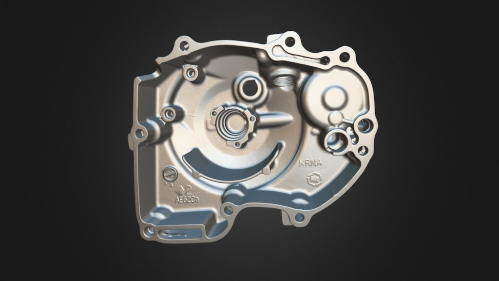 3D Scanned Motorcycle Engine Case Cover - 3D model by 3 Space (@3space ...