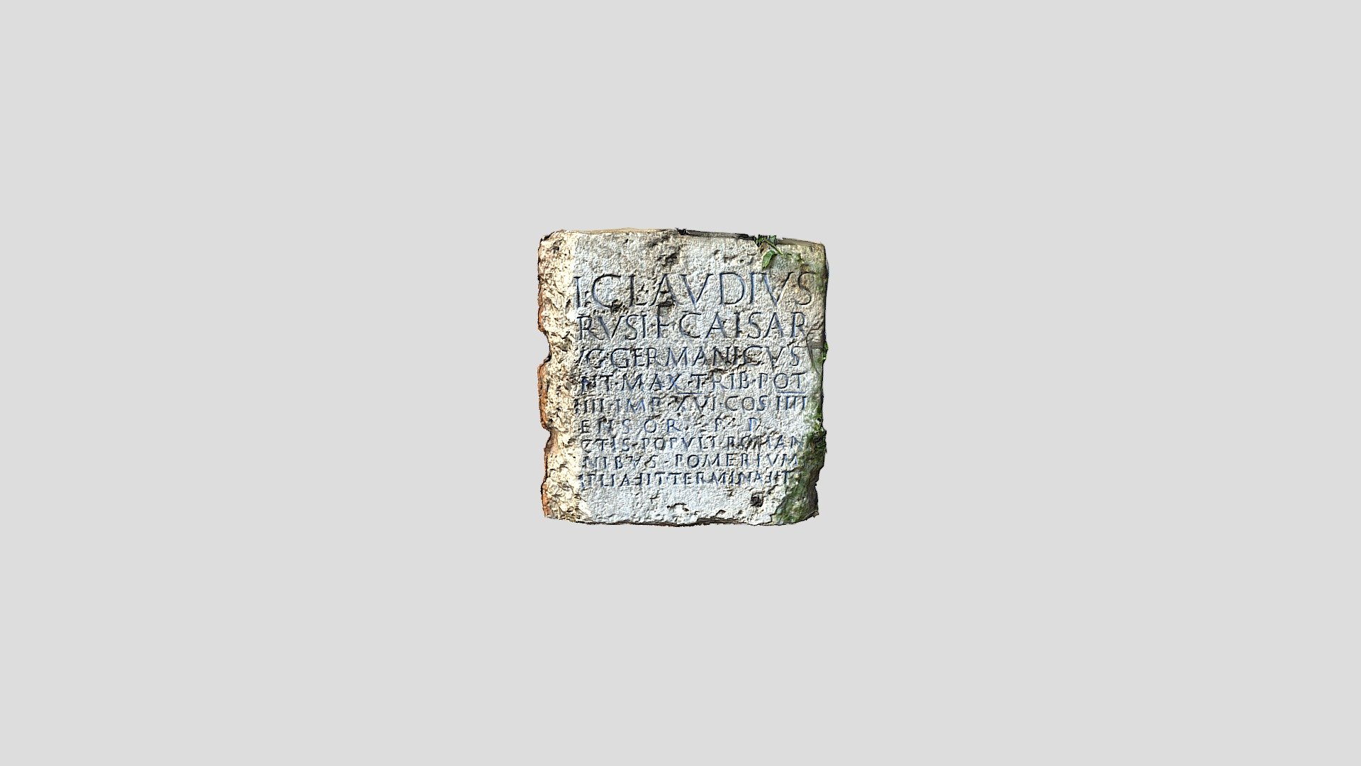 Claudian inscription from Rome - Download Free 3D model by nikolai ...