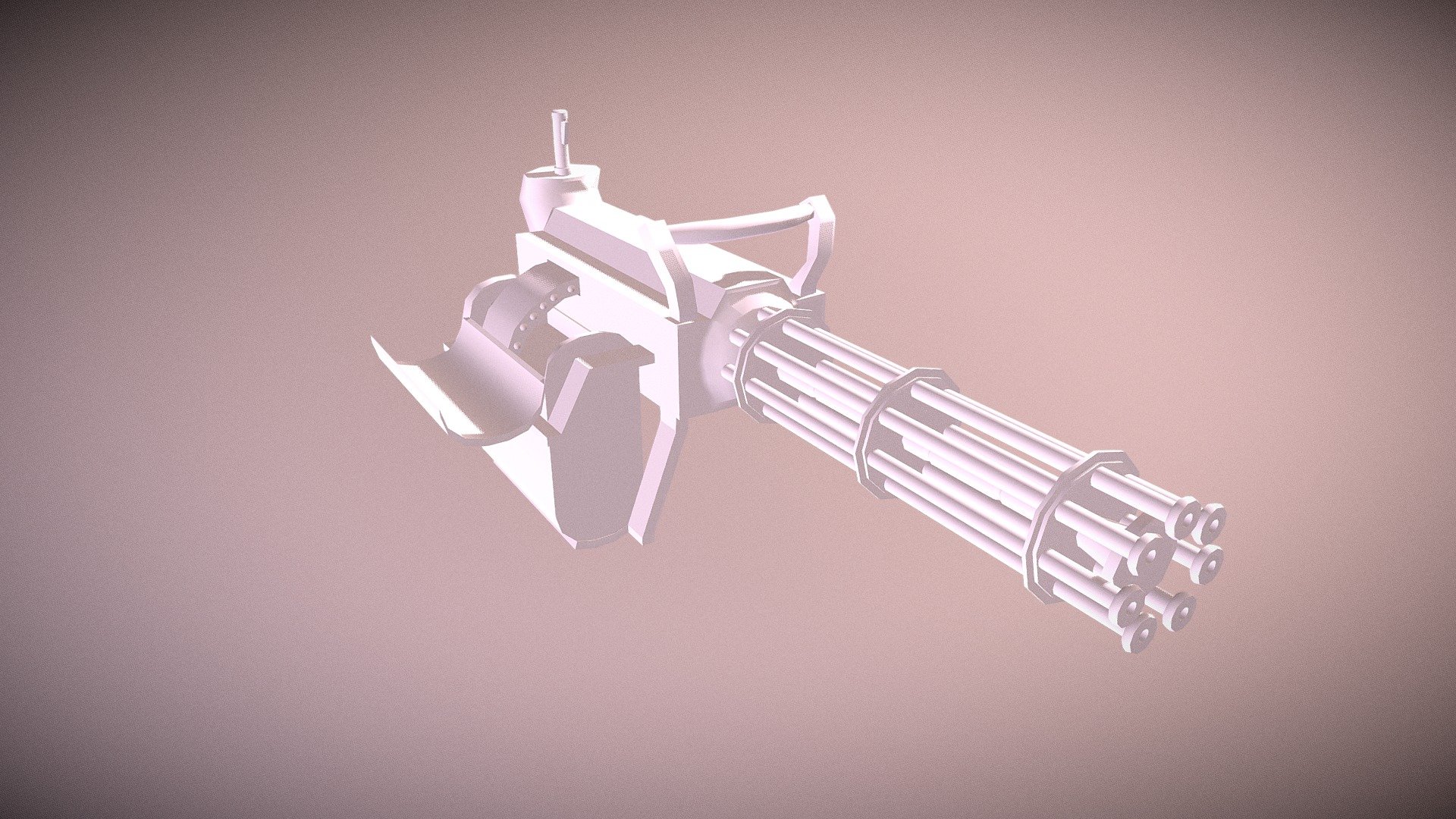 minigun - 3D model by falsher [1b68101] - Sketchfab