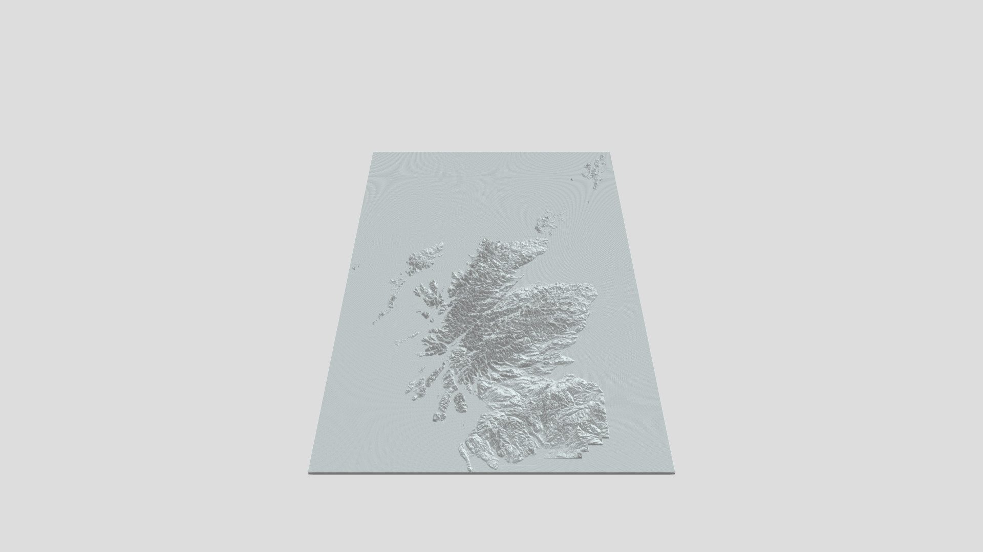 Scotland (plus isles) PLY preview - 3D model by Chapel_Prints_CO ...